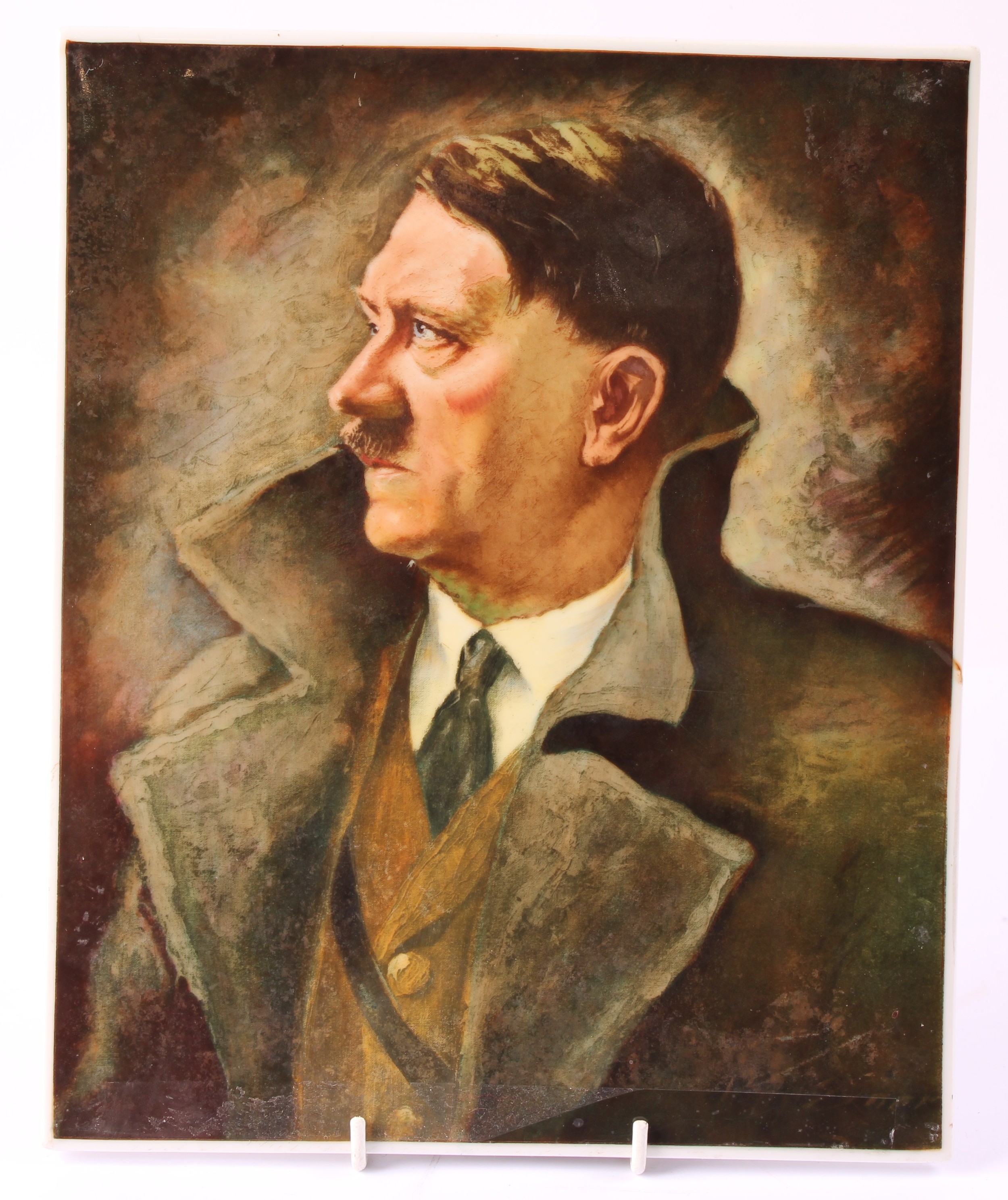 A Rosenthal, Germany, porcelain rectangular plaque, Der Fuhrer (Adolph ...