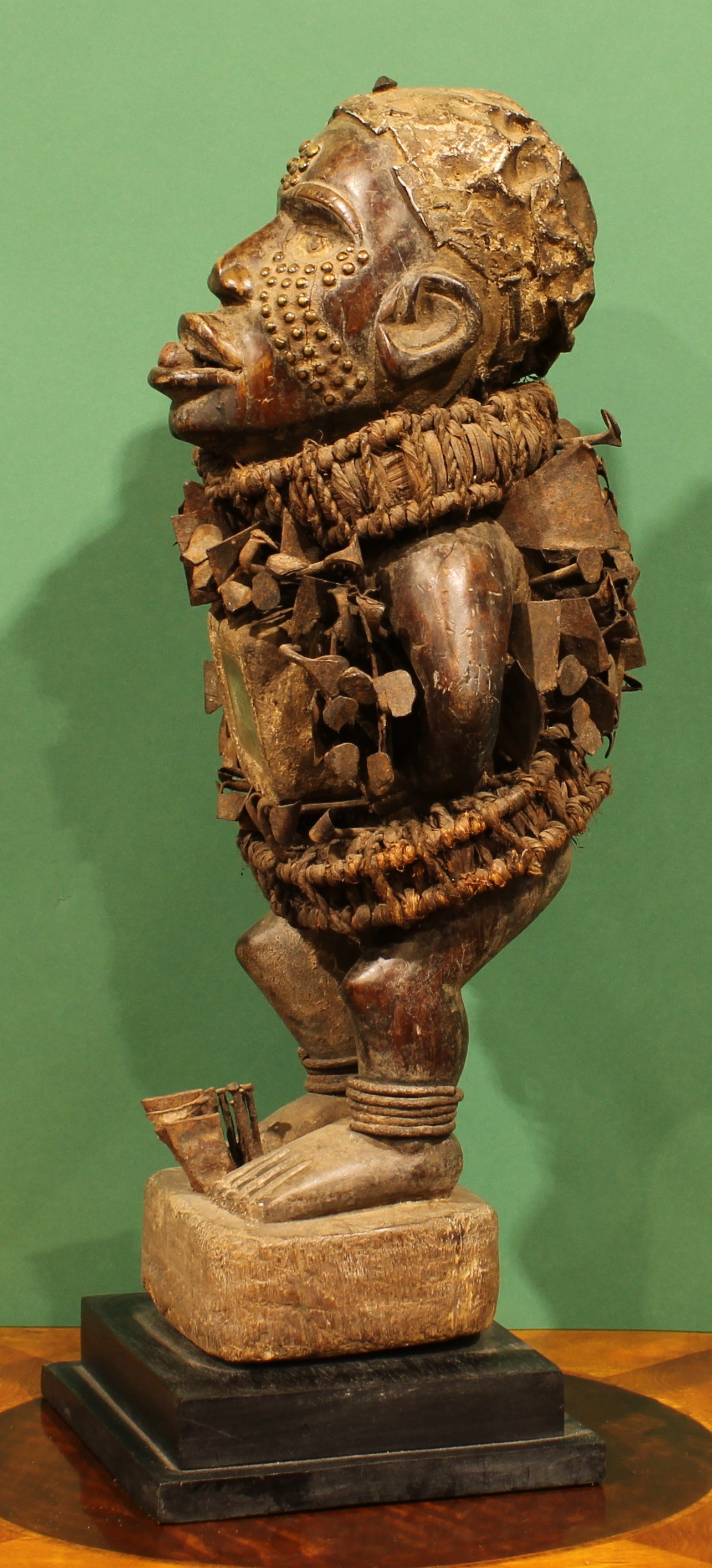 Tribal Art - a Kongo Nkisi/Nkondi power or fetish figure, typically ...