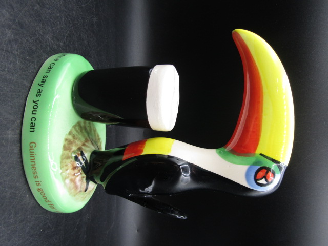 Carltonware Guinness Toucan ceramic lamp base ' It's grand to be a ...