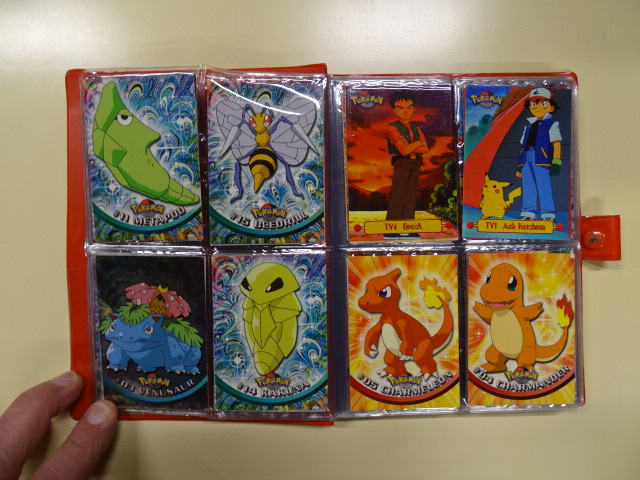 1990's Topps Pokemon cards in vintage Pokemon binder