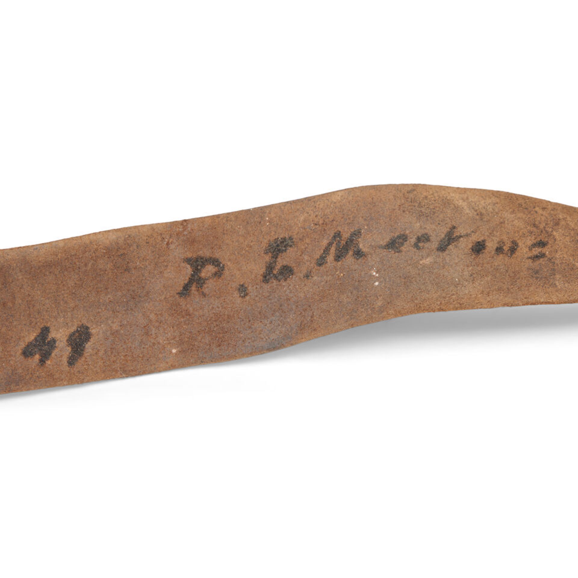 AN INSCRIBED SOUTHERN BELT WITH BAYONET SCABBARD, CAP POUCH AND FORKED ...