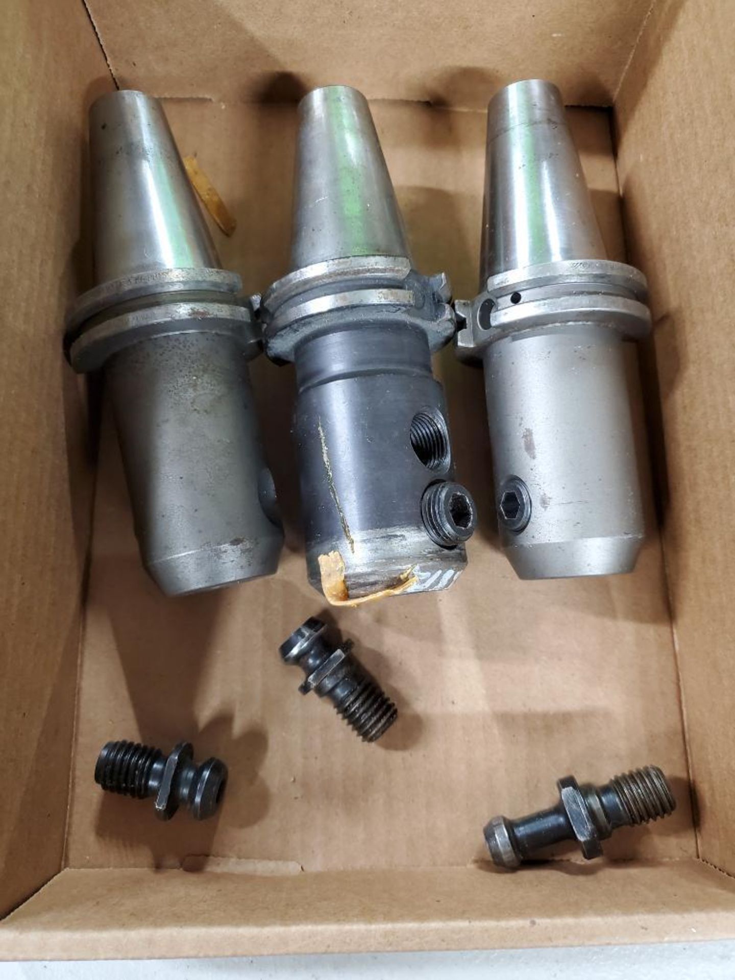 Qty 3 - Assorted Cat40 tool holders. For a $10 fee this lot can be ...