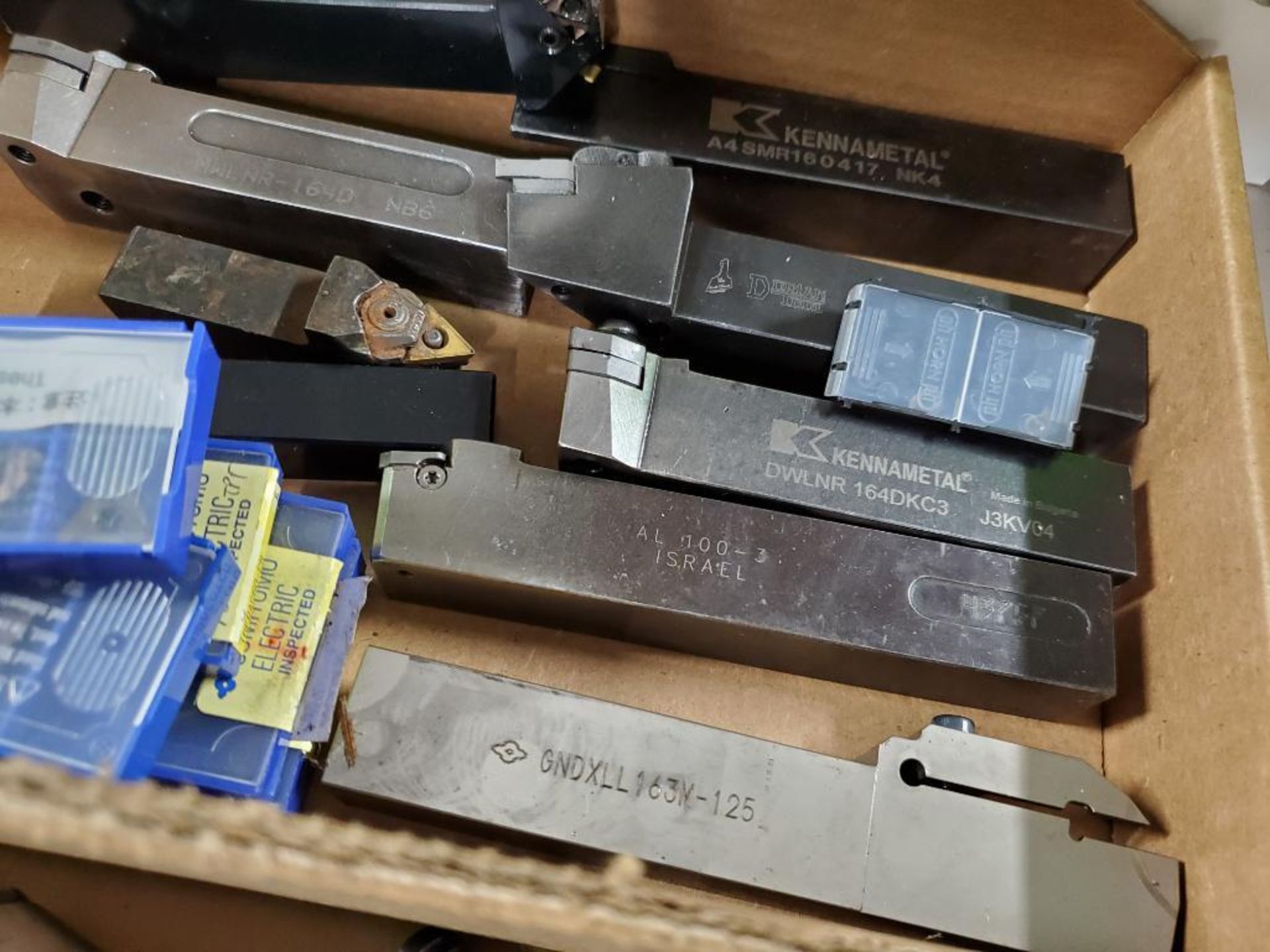 Assorted Kennametal insert holders and carbide inserts. For a $10 fee ...