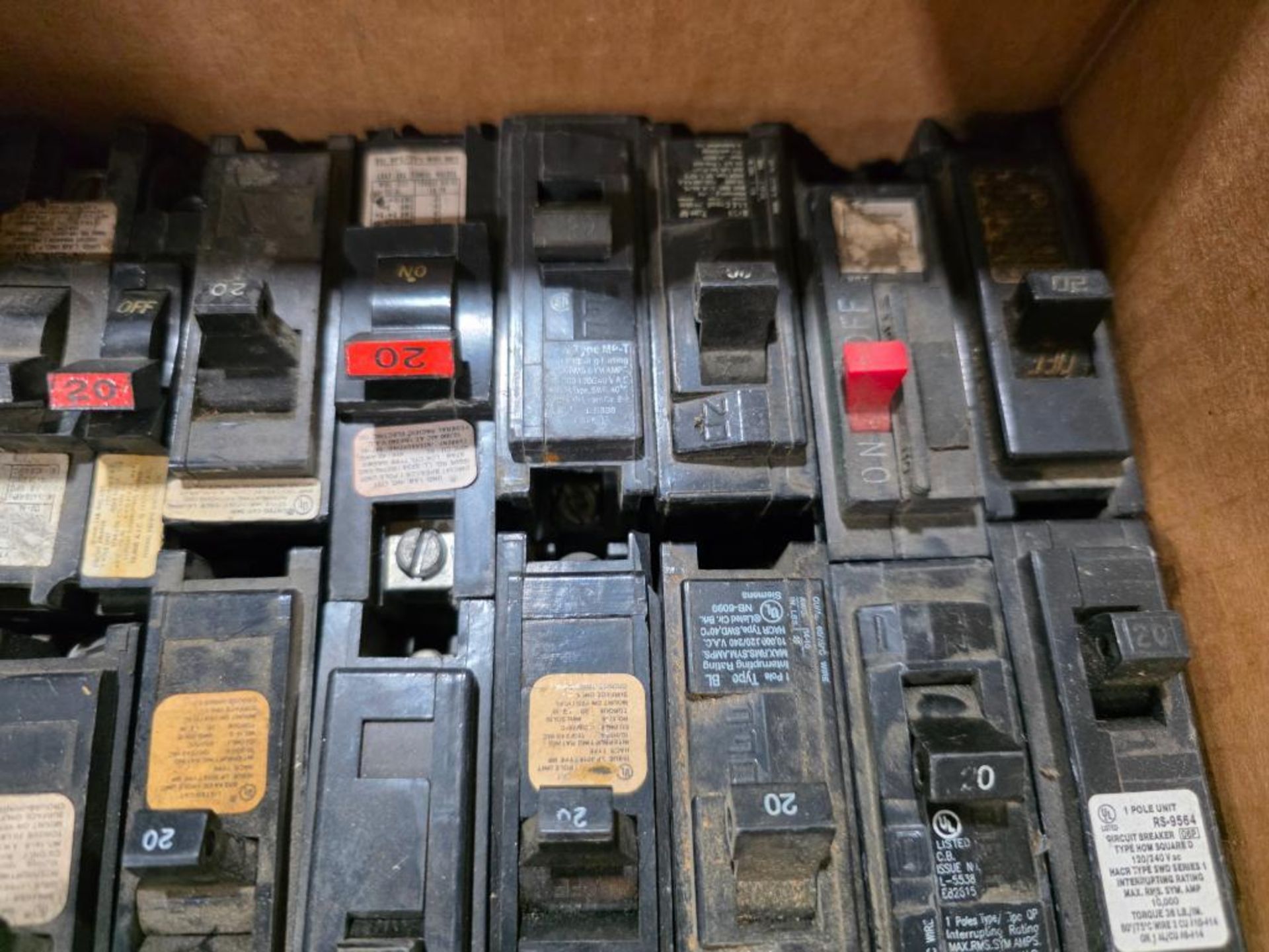 Large qty of molded case breakers. For a $20 fee this lot can be ...
