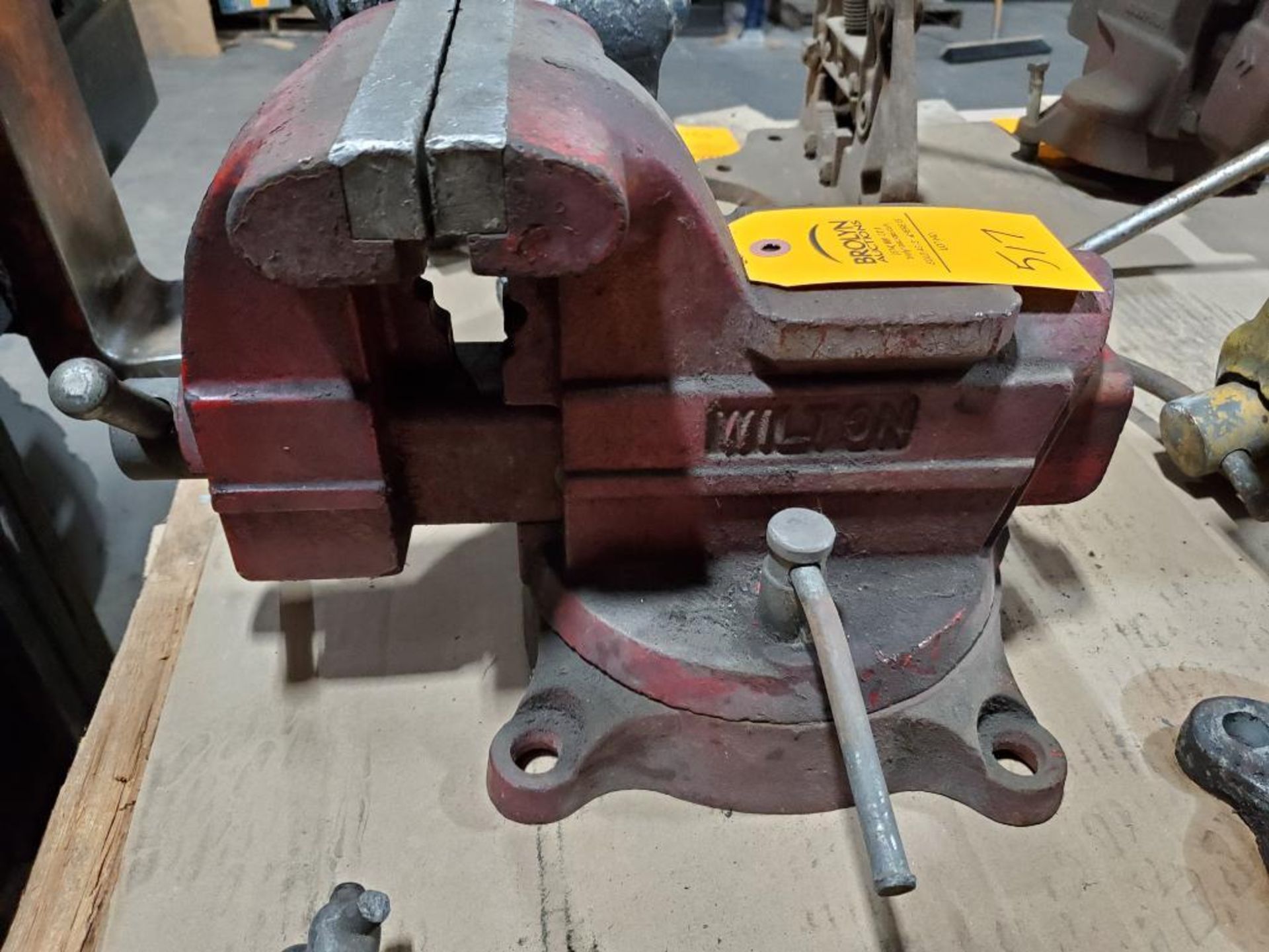 Wilton bench vise.