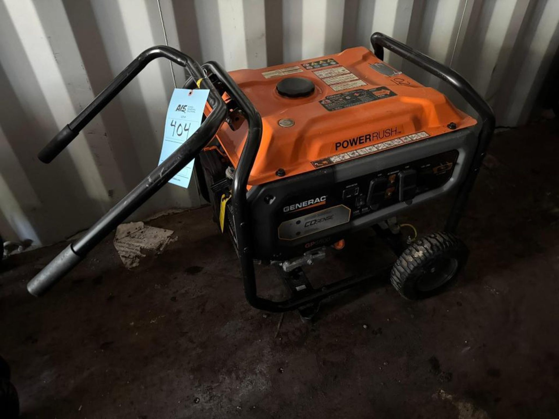 Generac Power Rush GP6500 Portable Generator, Model# G0076802, Serial ...