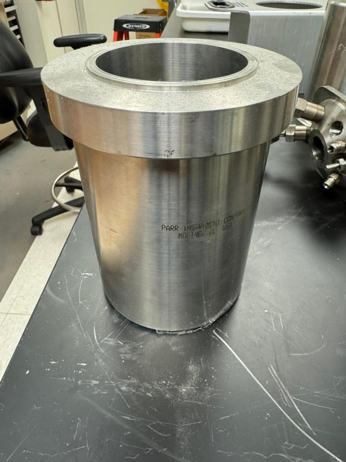 Lot Of Assorted Parr Parts. With (4) Hastelloy high pressure vessels ...