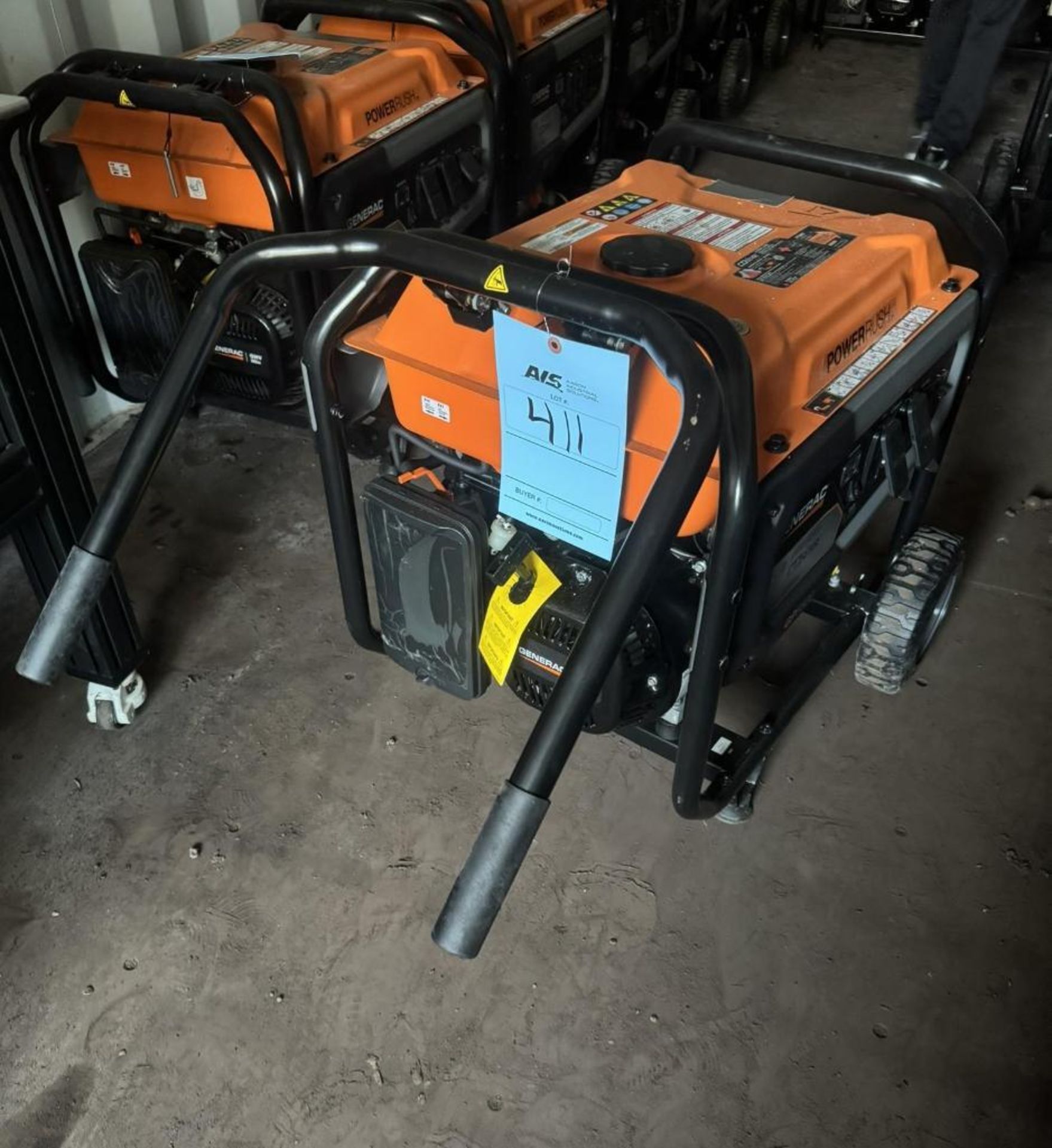Generac Power Rush GP6500 Portable Generator, Model# G0076802, Serial ...