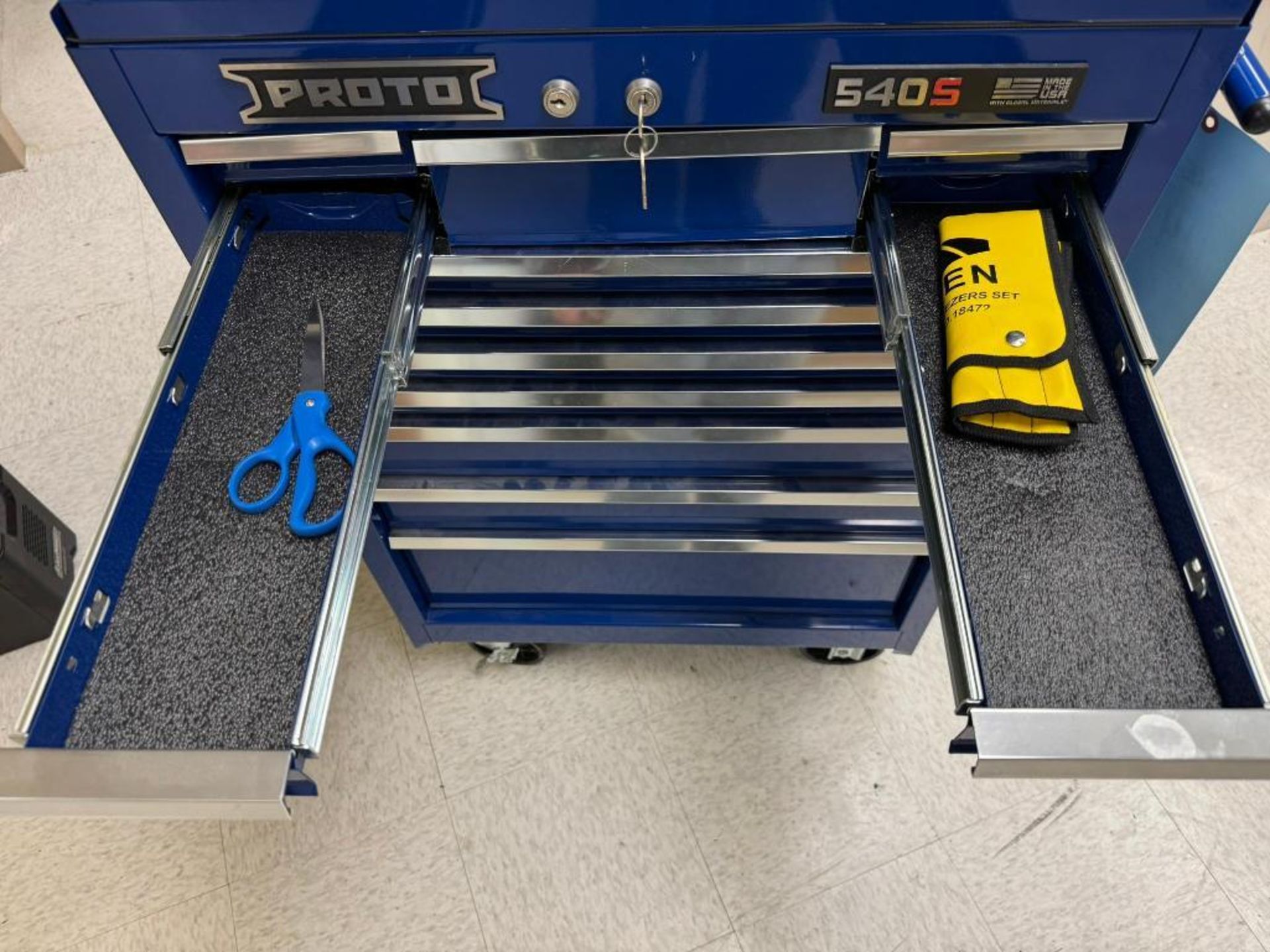 Lot consisting of: (1) Proto Top Tool Chest, Model # J542719-10BL-D. (1 ...