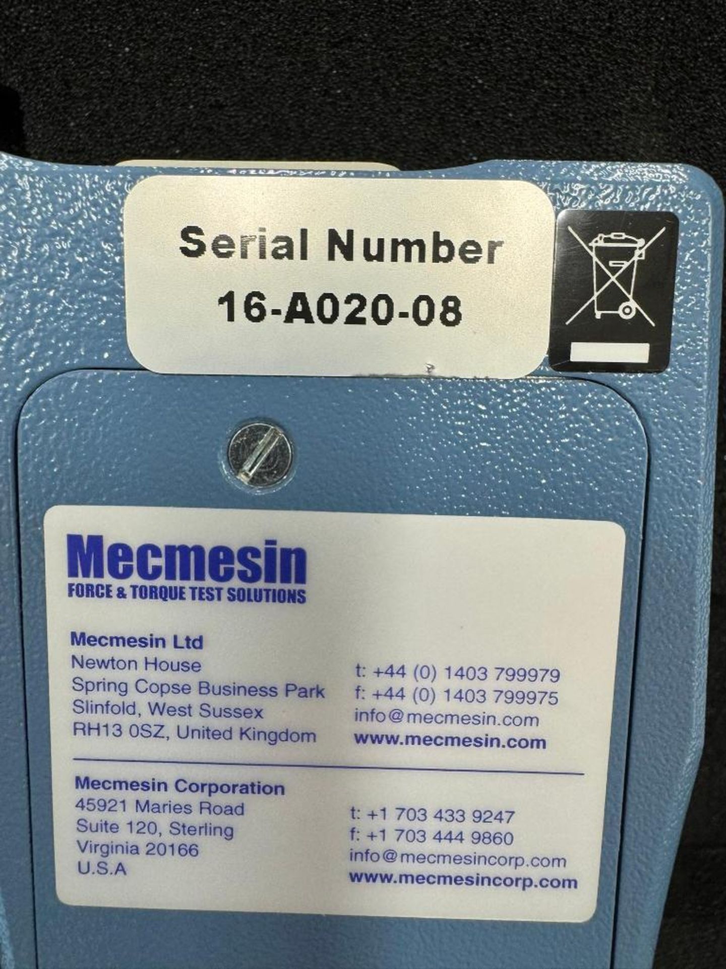 Lot Consisting Of: (1) Mecmesin BFG 1000N basic force gauge, (1 ...