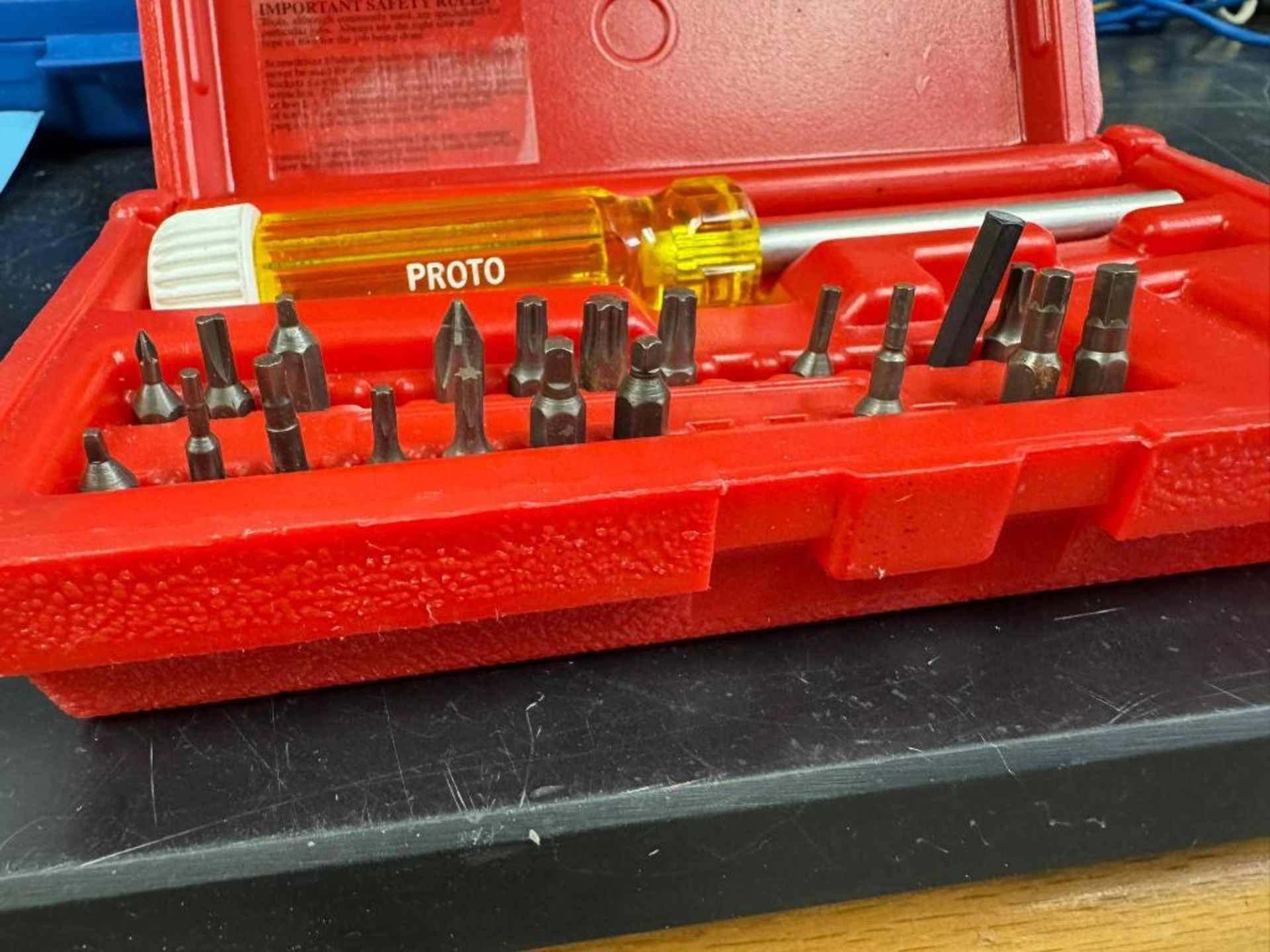 Lot Consisting Of: (1) Westward 6PAH9 torque wrench, Proto bit set ...