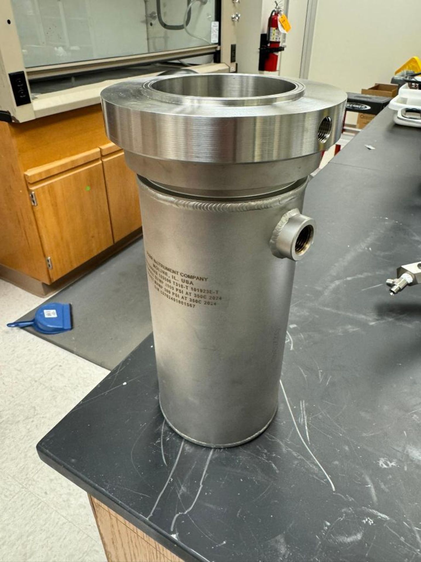 Lot Of Assorted Parr Parts. With (4) Hastelloy high pressure vessels ...