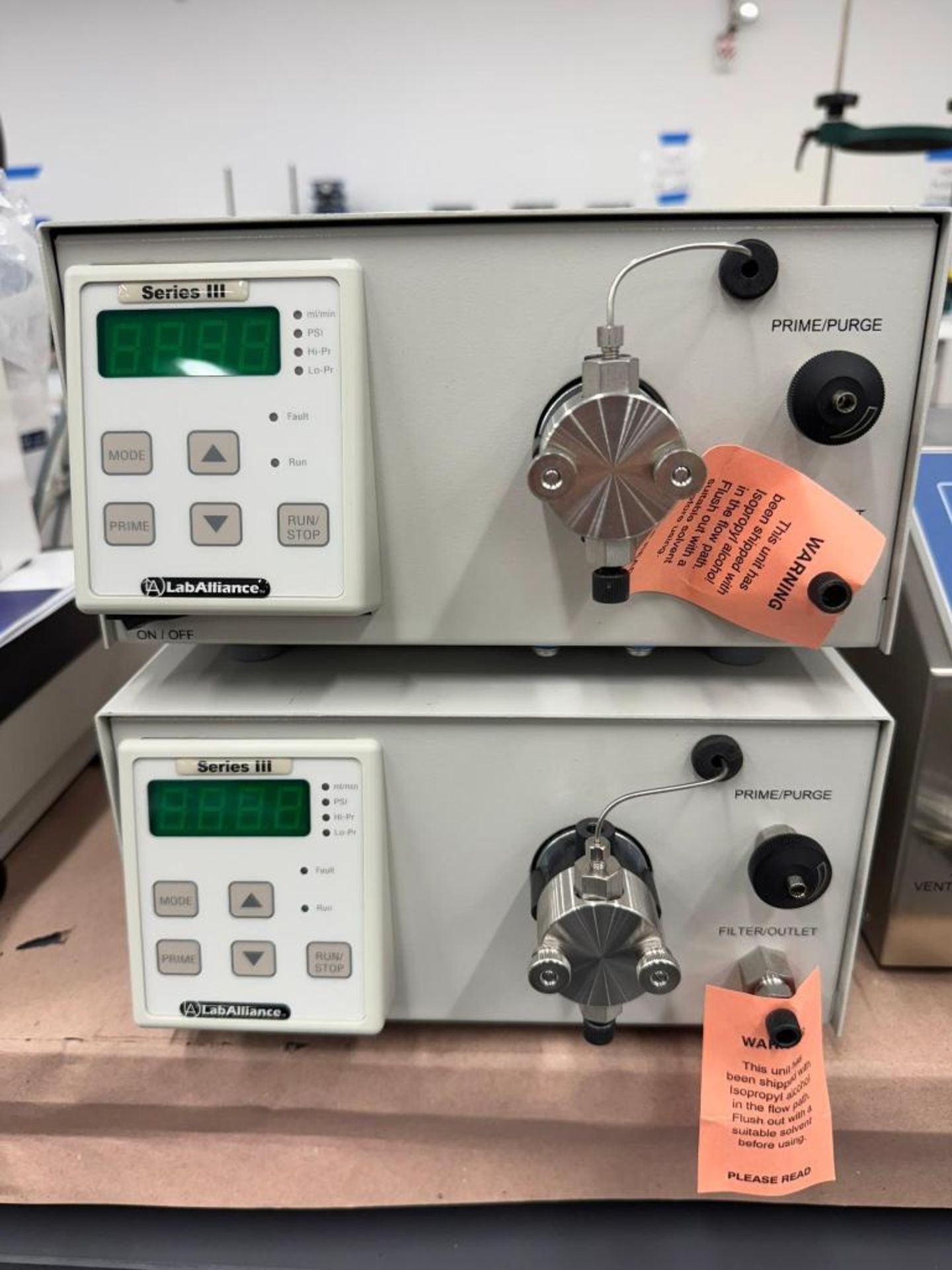 Lot Consisting Of: (2) Lab Alliance Series III HPLC pumps, (1 ...
