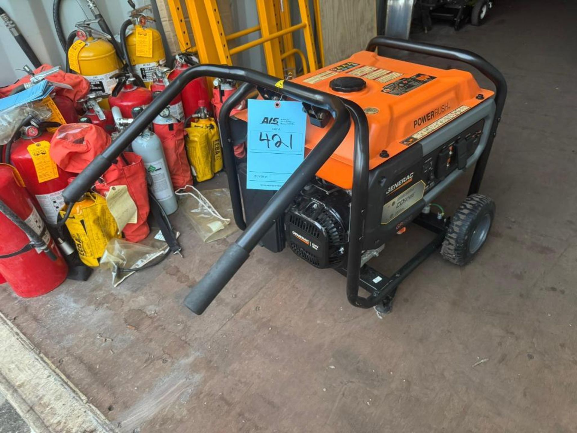 Generac Power Rush GP6500 Portable Generator, Model# G0076802, Serial ...
