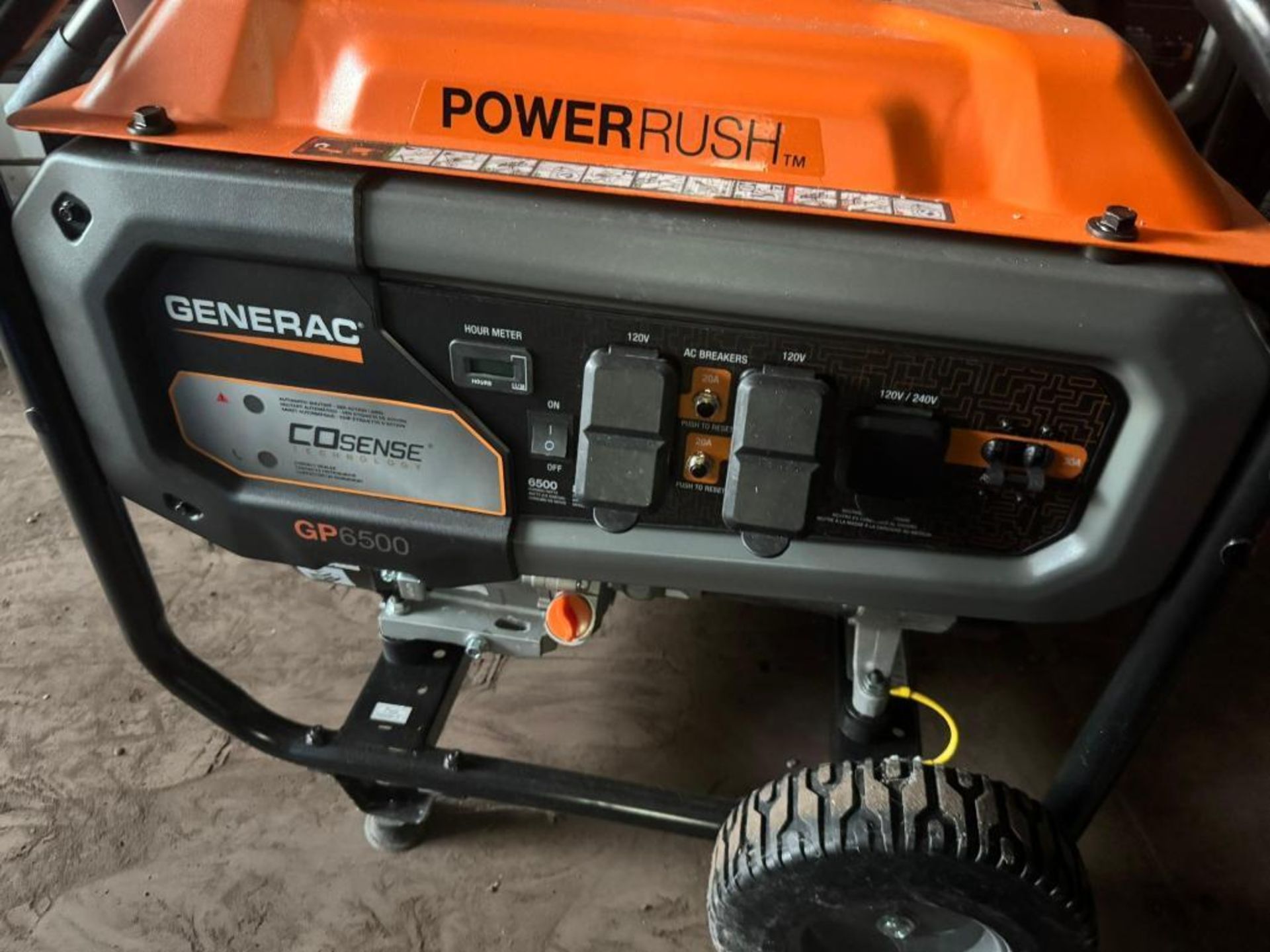 Generac Power Rush GP6500 Portable Generator, Model# G0076802, Serial ...
