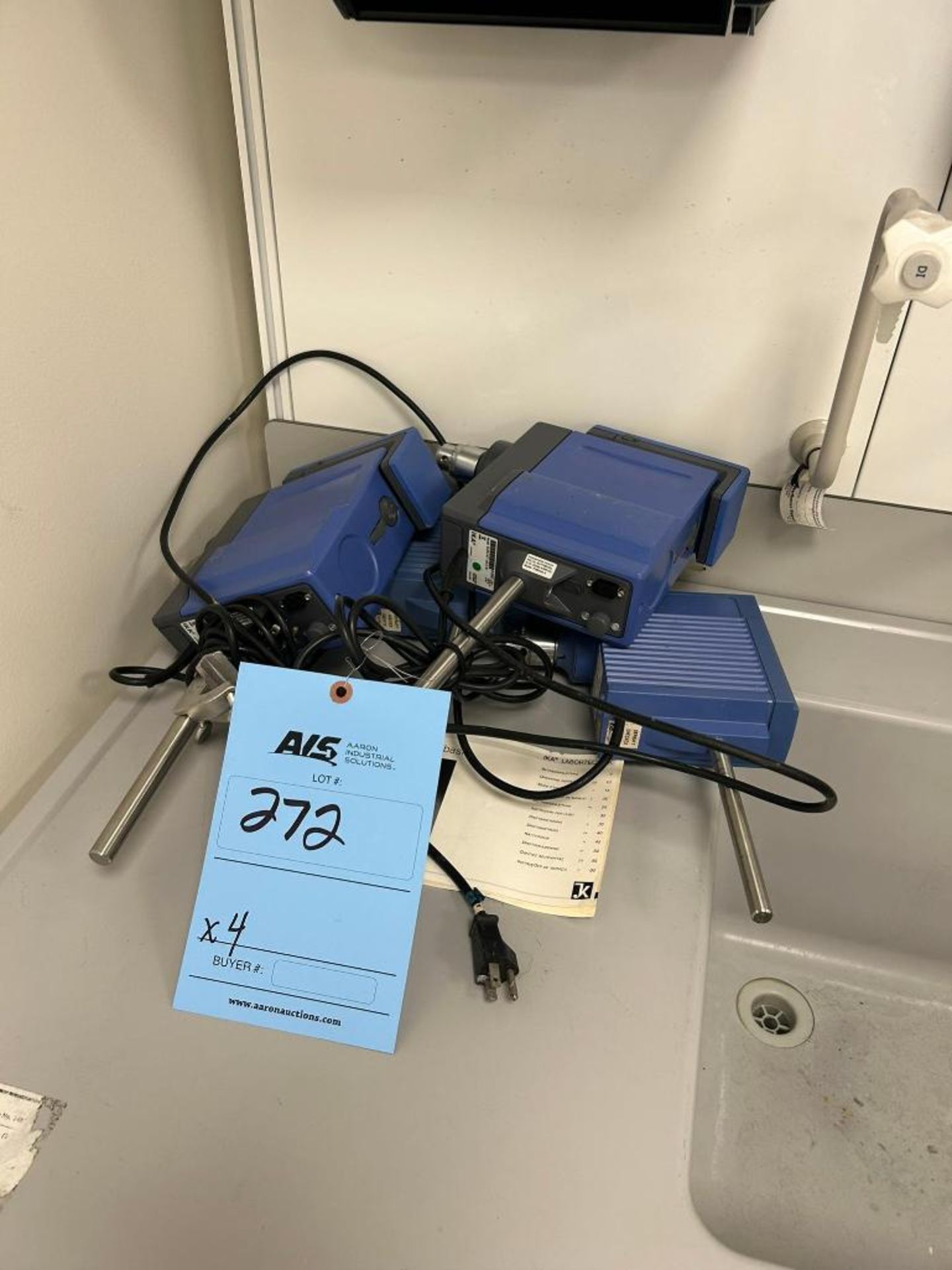 Lot Consisting of: (2) IKA RW 16 Basic S1 Overhead Mixer Stirrers. (2 ...