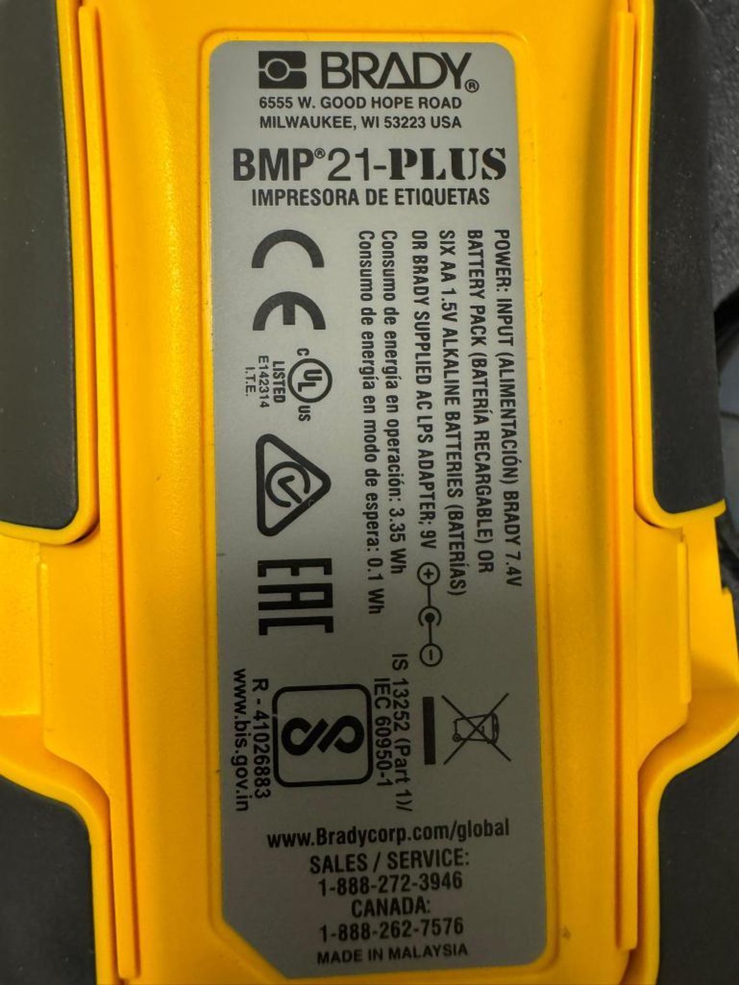 Lot Consisting of: (2) Brother Portable P-Touch Spot Labeler, Model ...