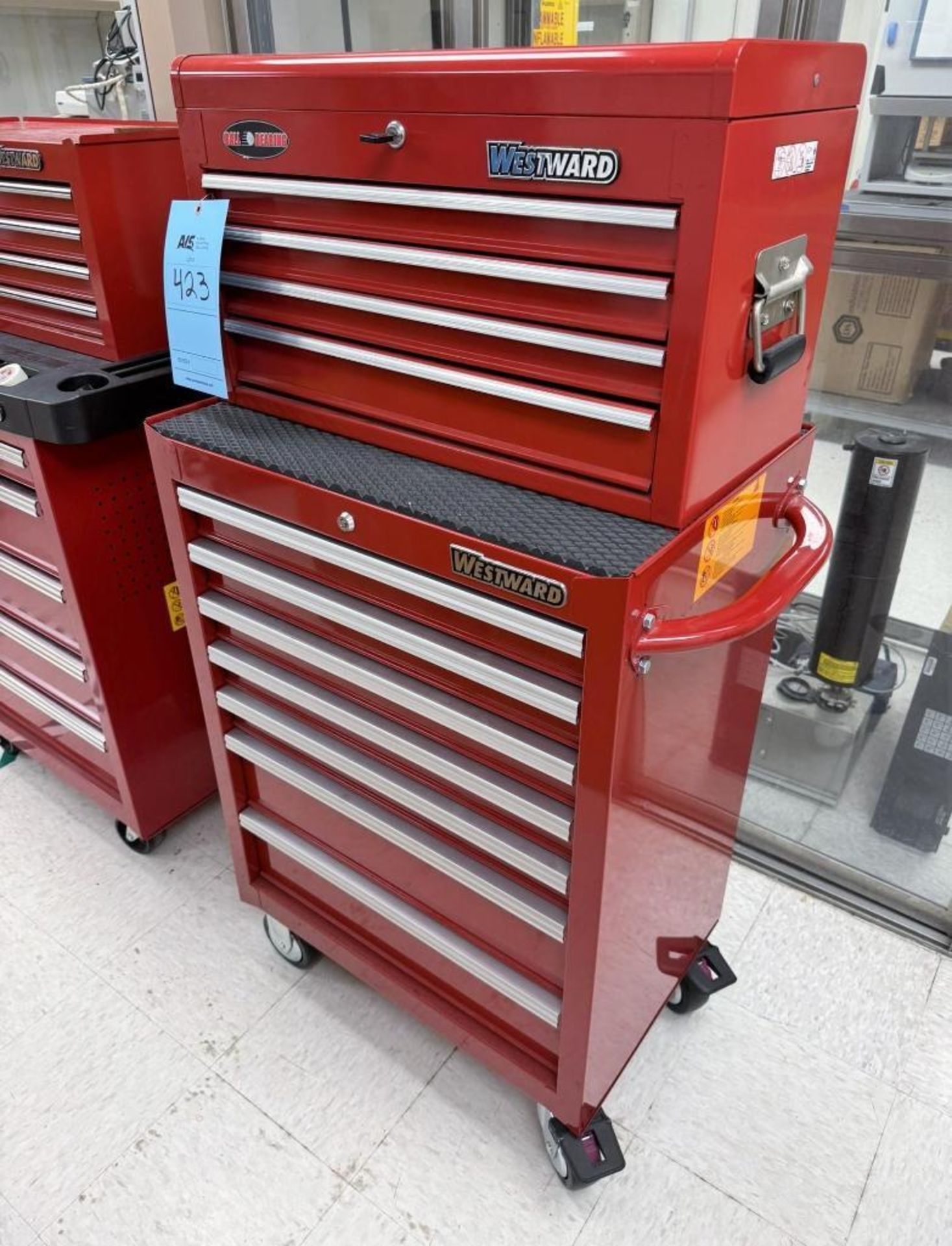 Westward 7 Drawer Rolling Tool Cabinet & 4 Drawer Tool Chest. With ...