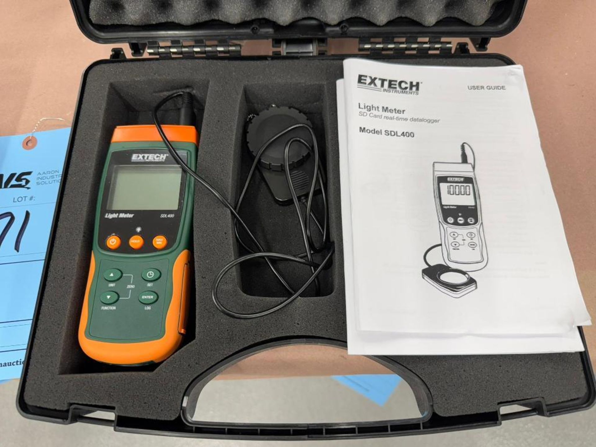 Lot Consisting Of: (1) Extech SDL400 Light meter, (1) Omega OM-320 ...