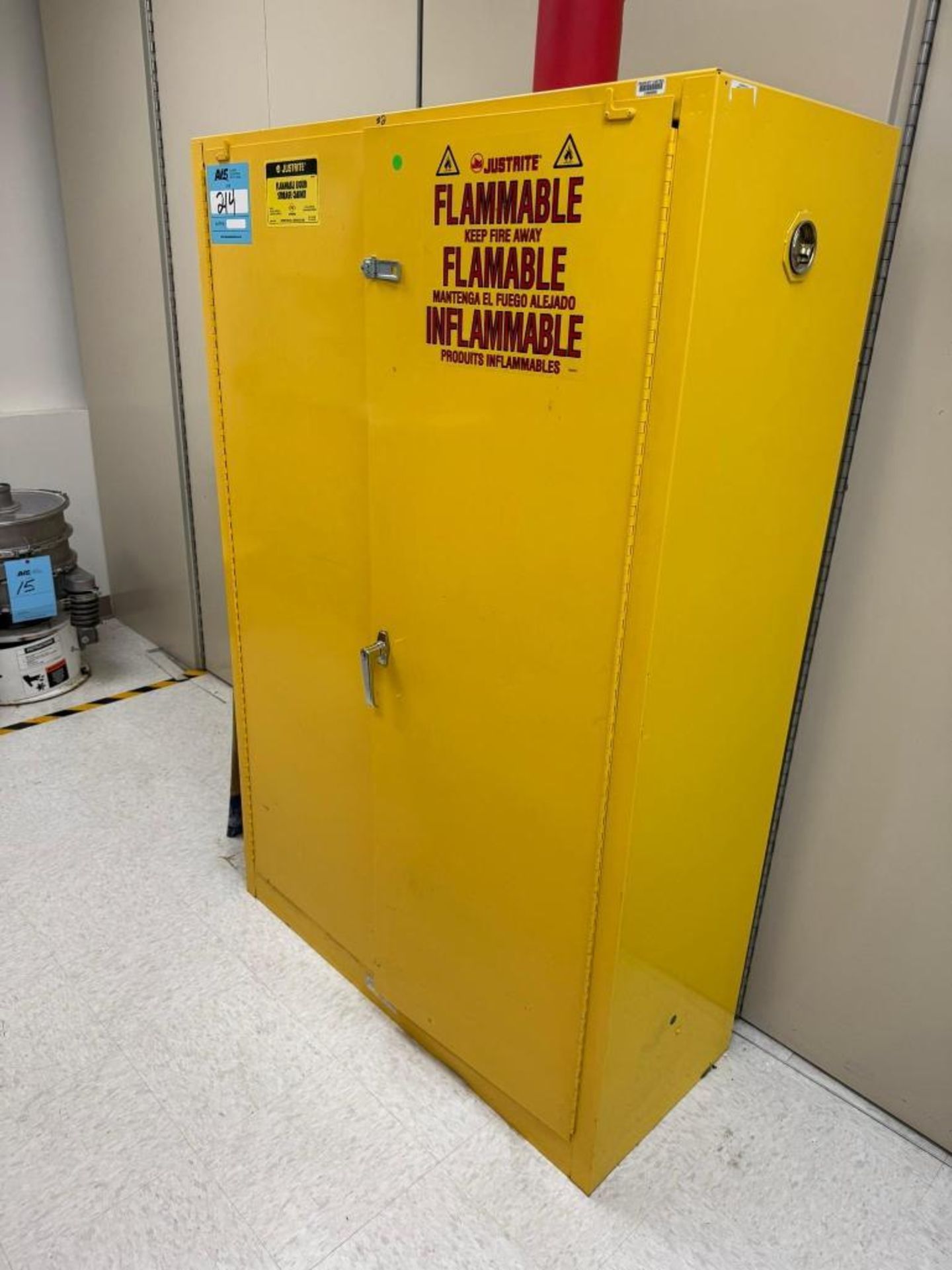 Justrite 45 Gallon 2-Door Flammable Liquid Storage Cabinet, Model ...