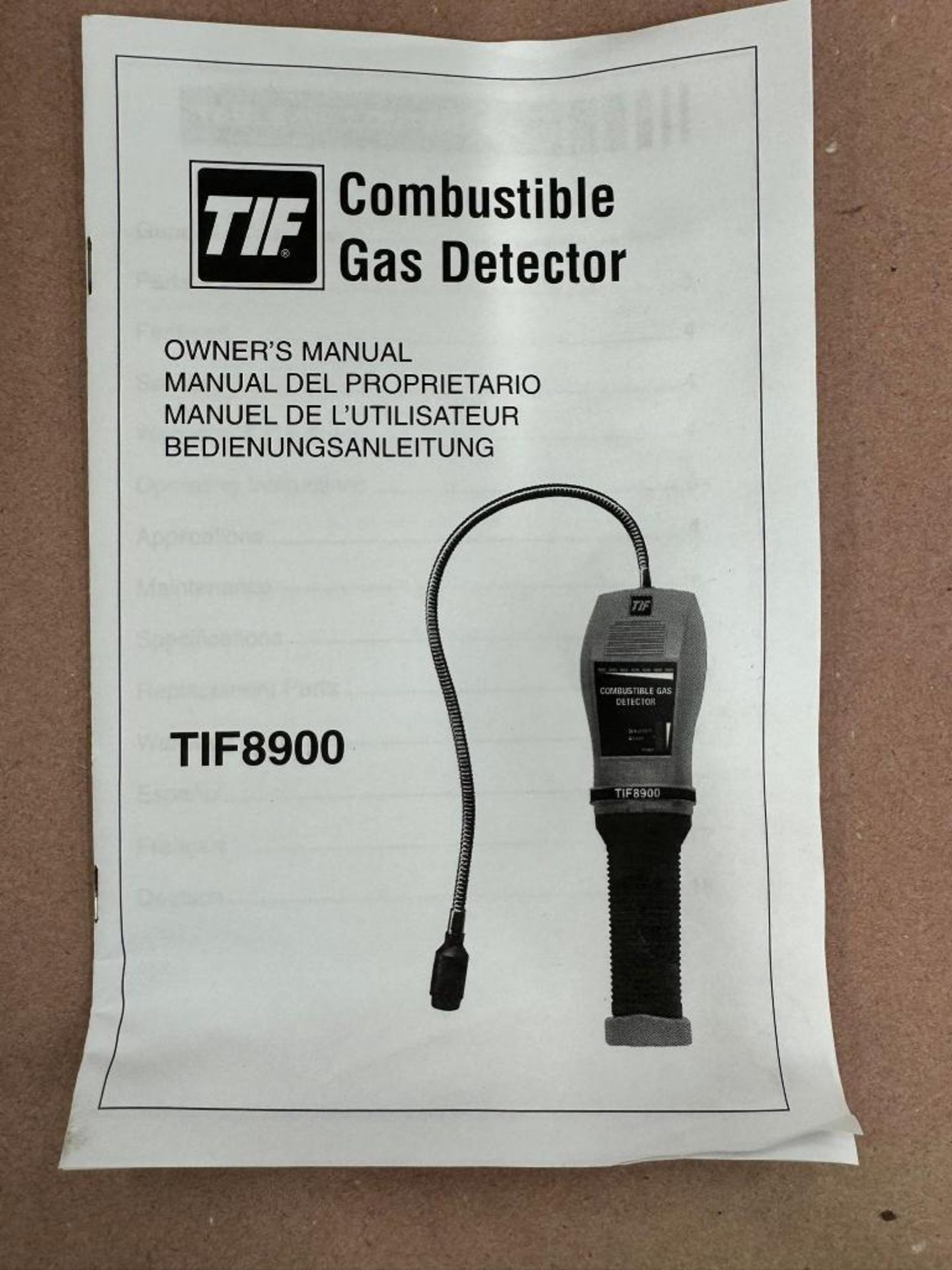 Lot Consisting Of: (1) TIF 8900 combustible gas detector, (1) MSA Orion ...