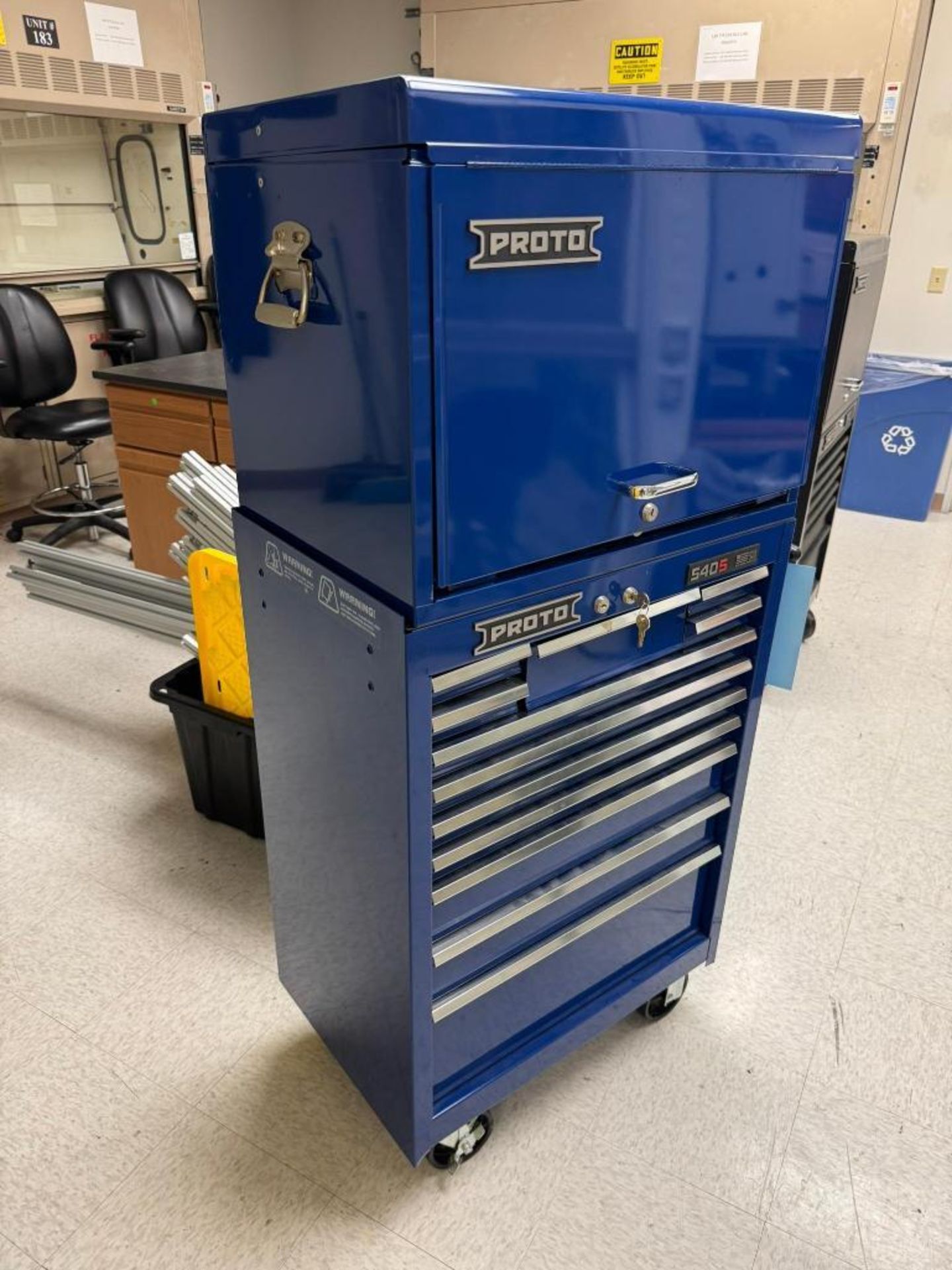 Lot consisting of: (1) Proto Top Tool Chest, Model # J542719-10BL-D. (1 ...