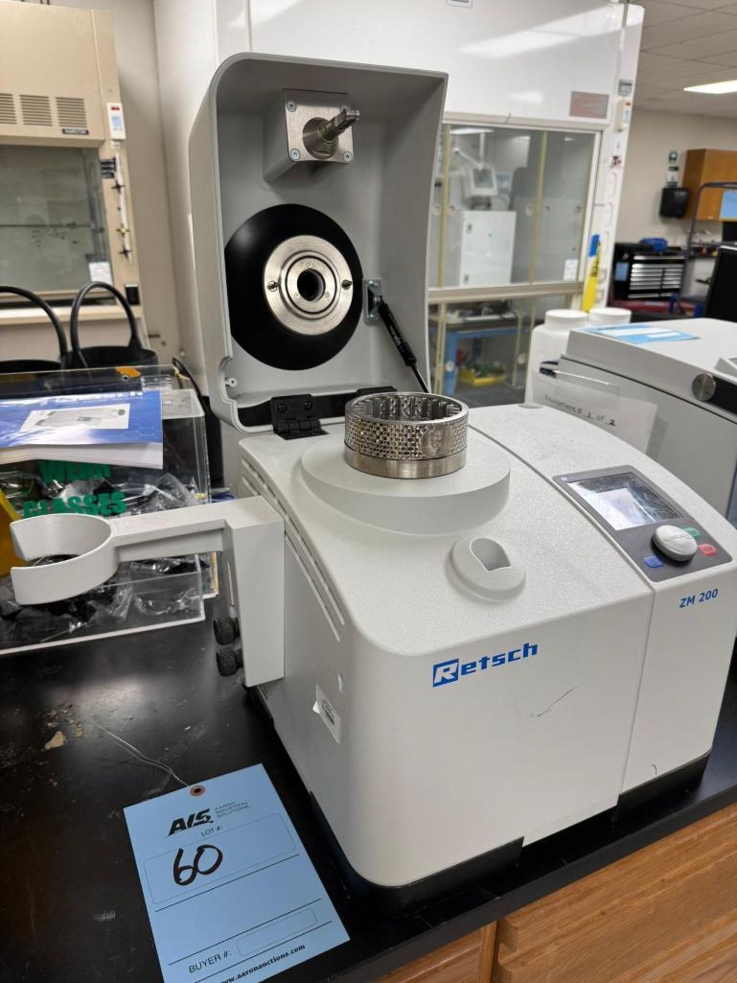 Retsch Ultra Centrifugal Mill, Model ZM 200, Serial# 1220250503Q, Part ...