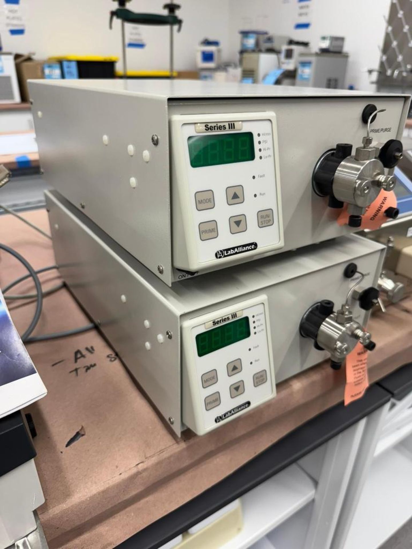 Lot Consisting Of: (2) Lab Alliance Series III HPLC pumps, (1 ...