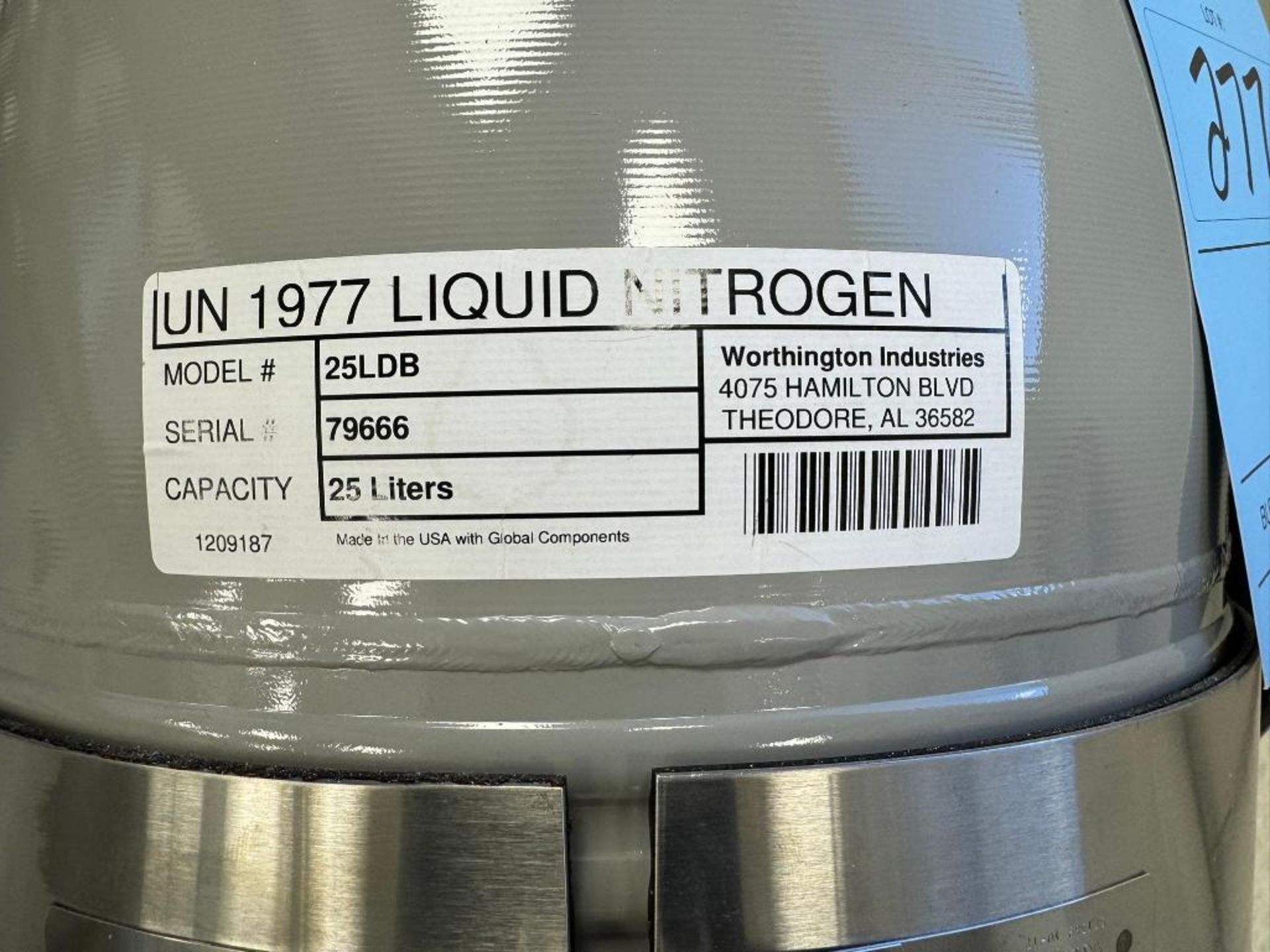 Lot Of (5) Liquid Nitrogen Dewars. With (1) Worthington 25LDB With ...