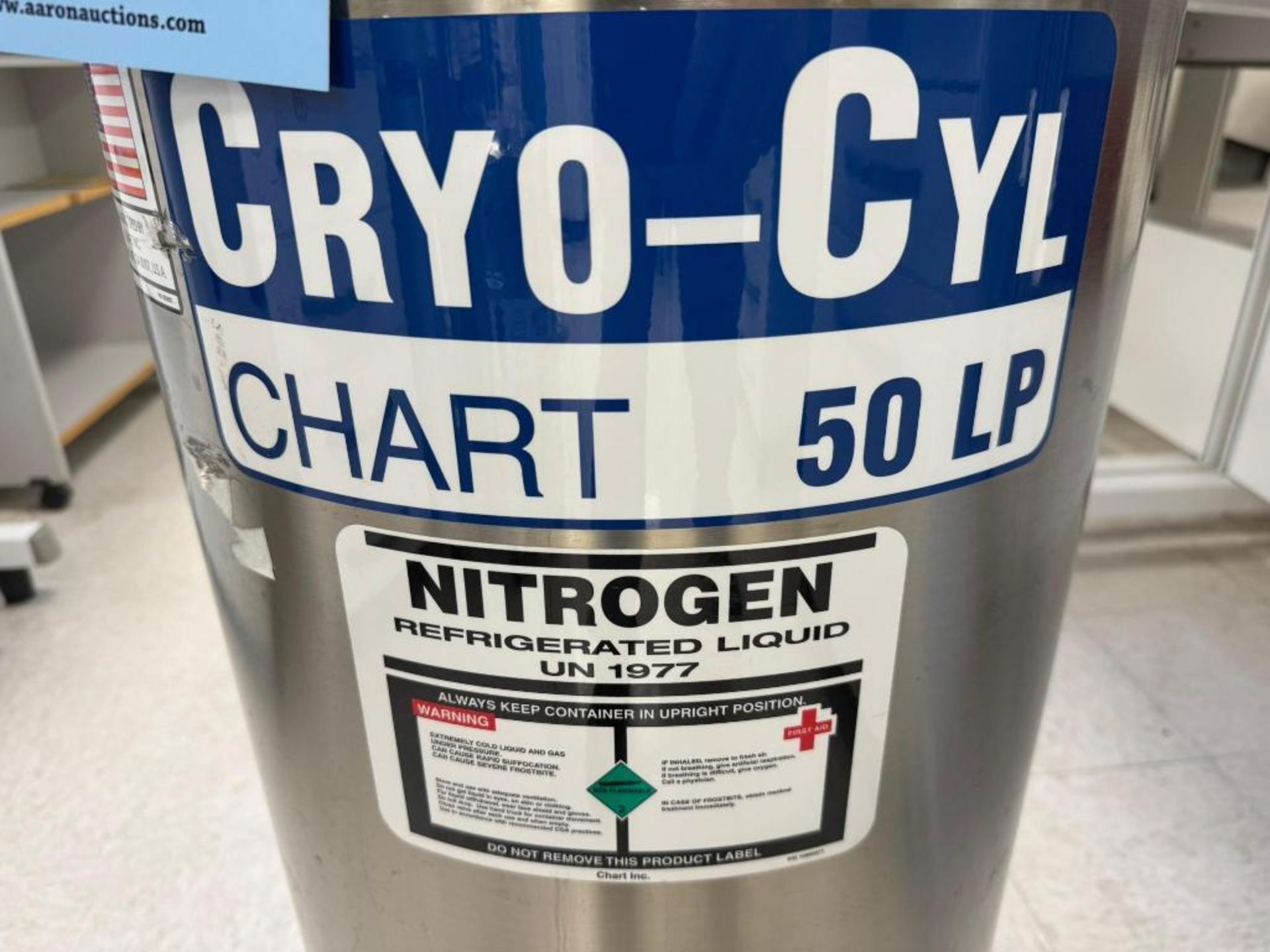 Chart Cryo-Cyl 50 LP Liquid Nitrogen Stainless Steel Portable Storage Tank.