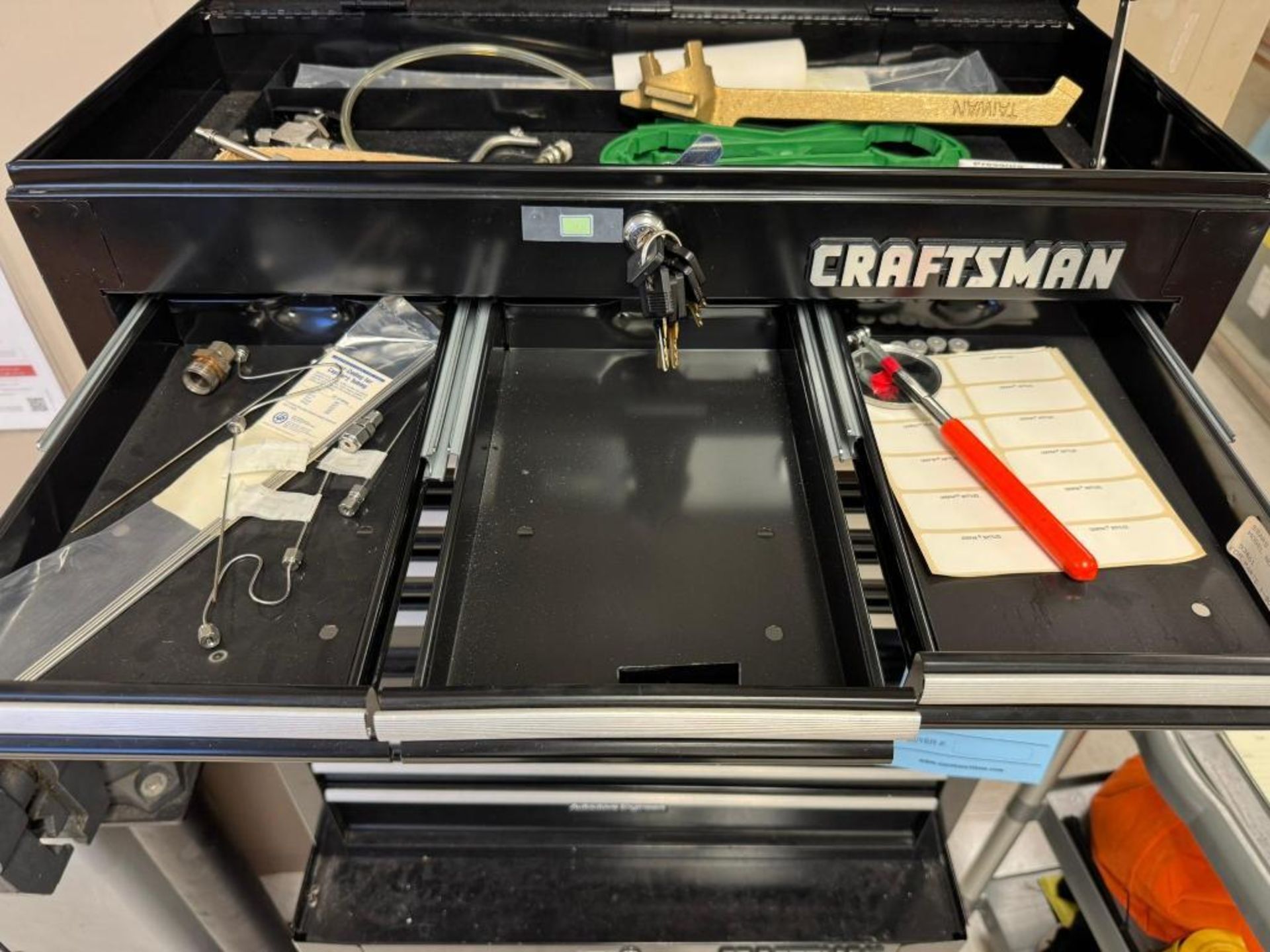 Lot of: (1) Craftsmen Triple Stack 16-Drawer Portable Tool Storage ...