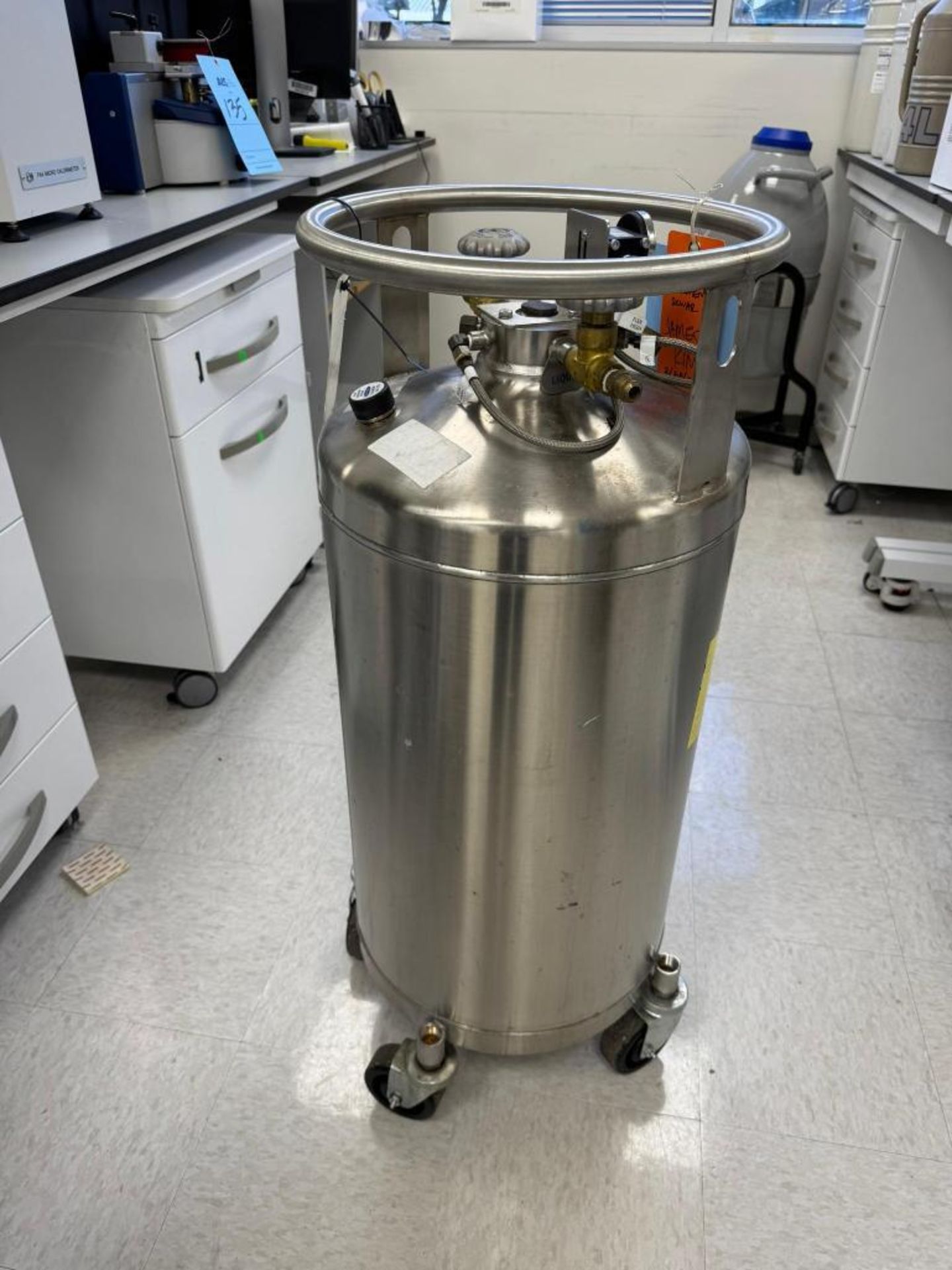 Chart Cryo-Cyl 50 LP Liquid Nitrogen Stainless Steel Portable Storage Tank.