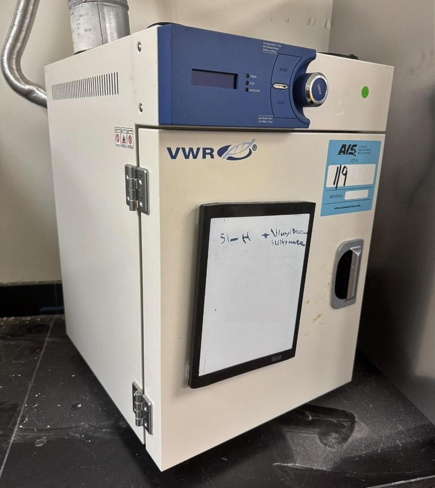 VWR International Gravity Convection Oven, Part# 414005-106, Serial ...