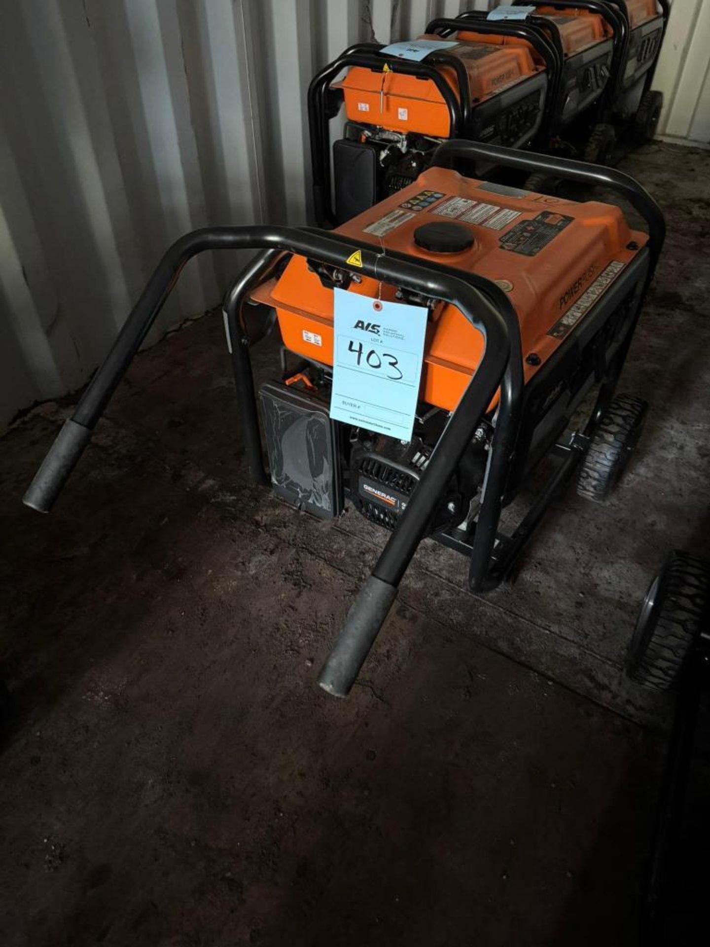 Generac Power Rush GP6500 Portable Generator, Model# G0076802, Serial ...