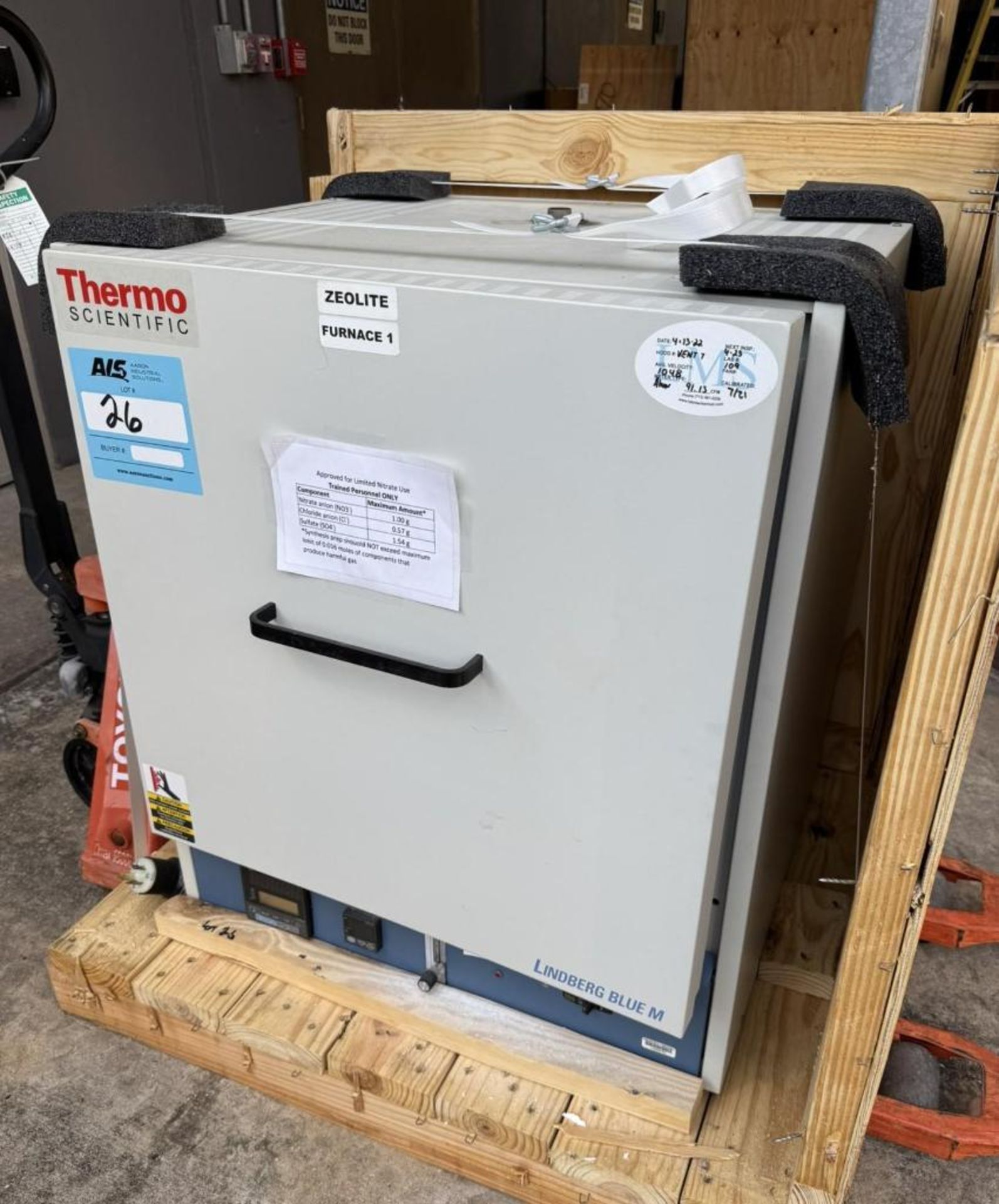 Lindberg Blue M Box Furnace, Model BF51842PBFMC-1, Serial# T26Z-514761-TZ.