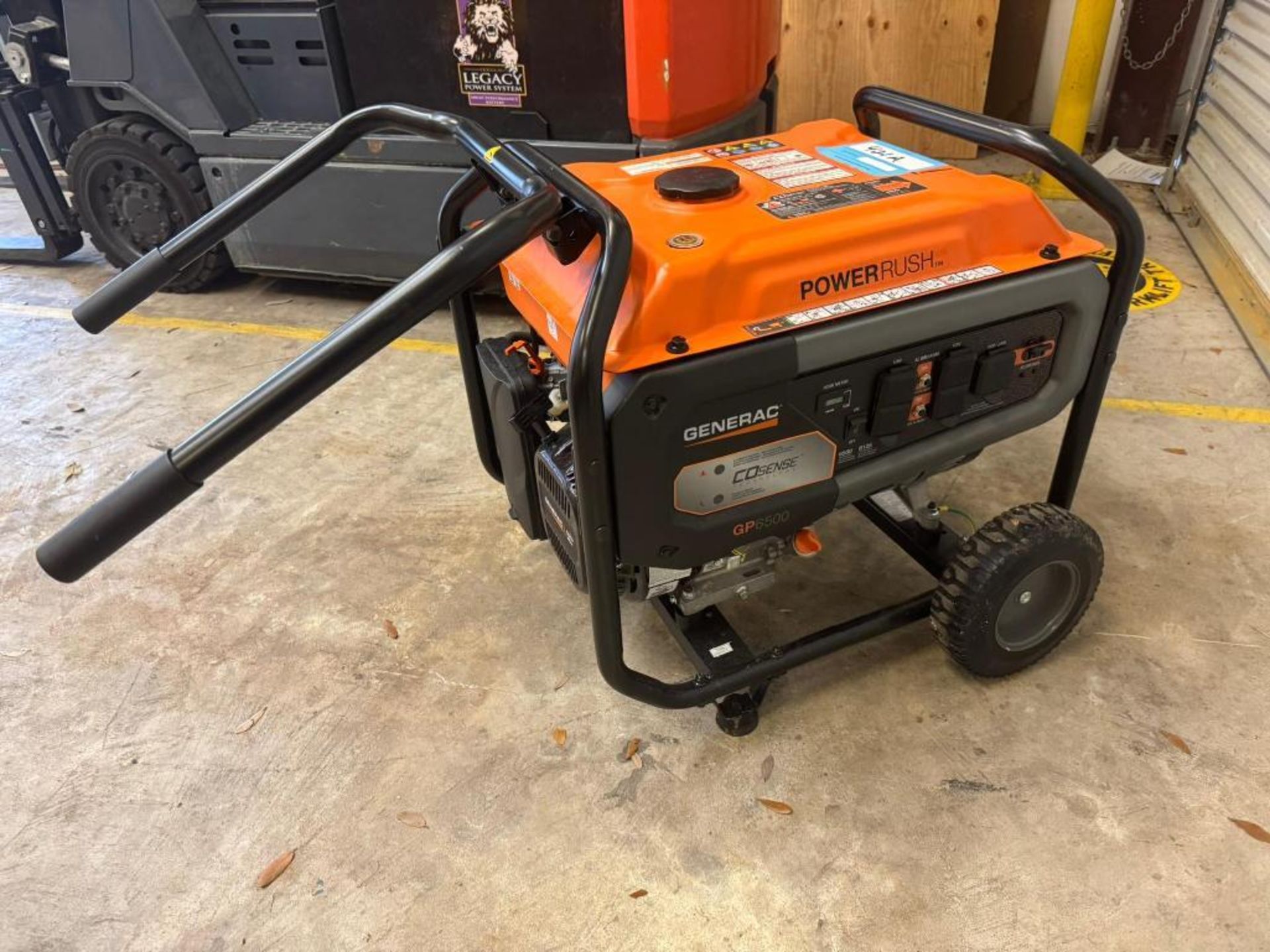 Generac Power Rush GP6500 Portable Generator, Model# G0076802, Serial ...