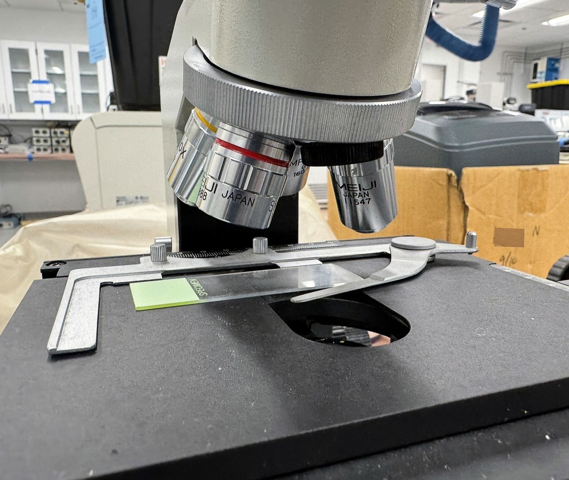 Lot Of (2) Microscopes. With (1) Meiji Techno ML5000, (1) Amscope ...
