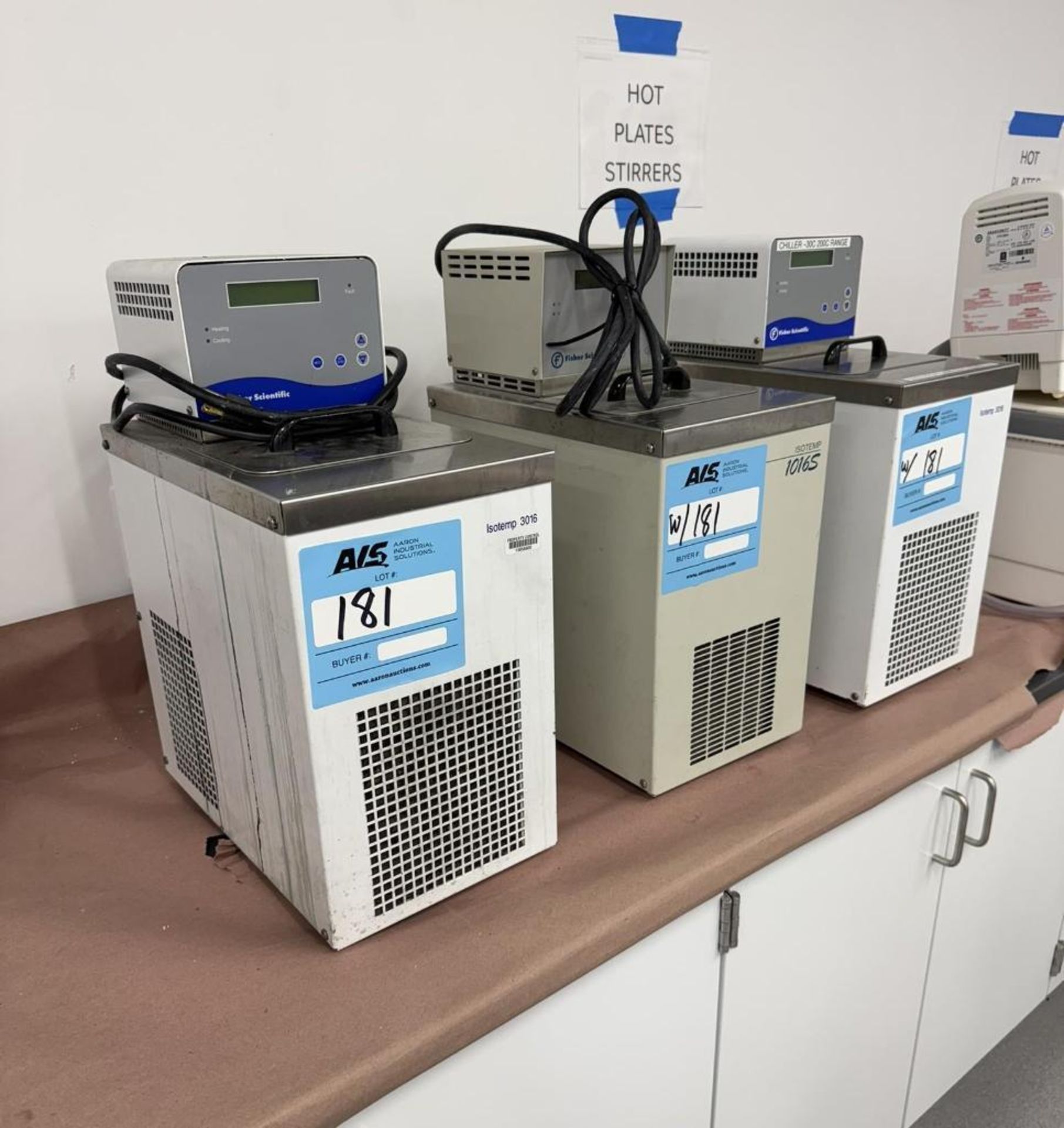 Lot Of (3) Circulators. With (2) Fisher Scientific Isotemp 3016, (1 ...