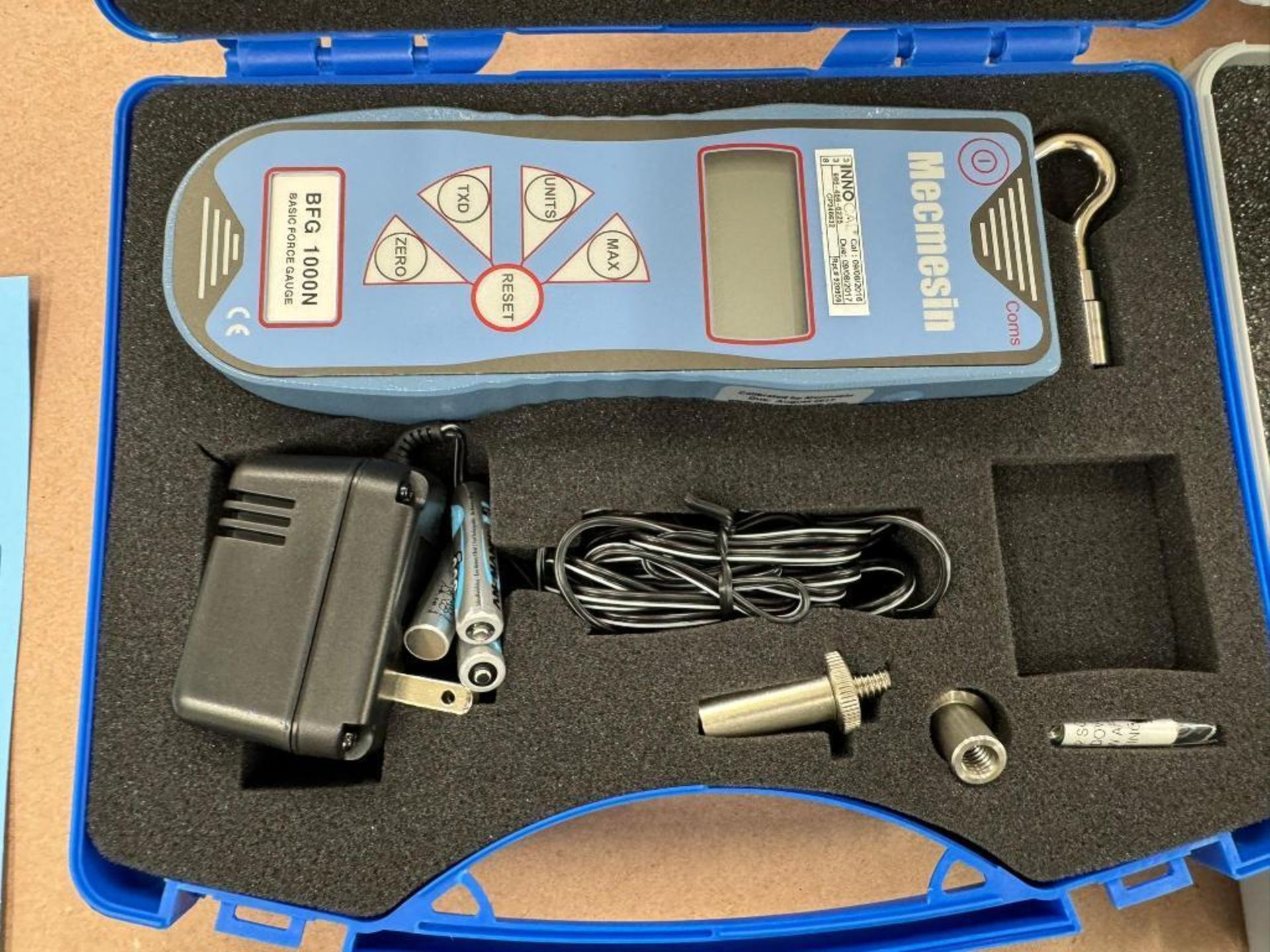 Lot Consisting Of: (1) Mecmesin BFG 1000N basic force gauge, (1 ...