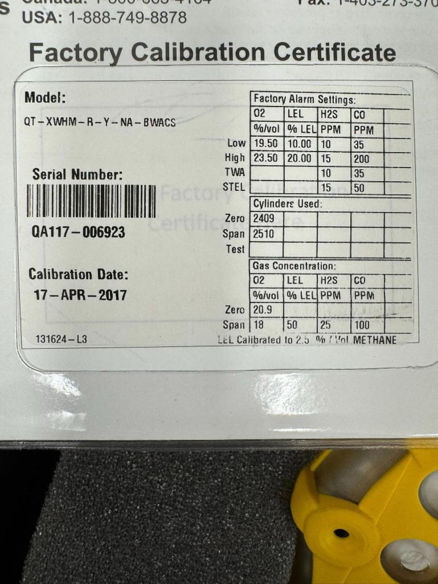Lot Consisting Of: (2) BW Gas Alert Quattro 1, 2, 3 & 4 Gas Detectors.