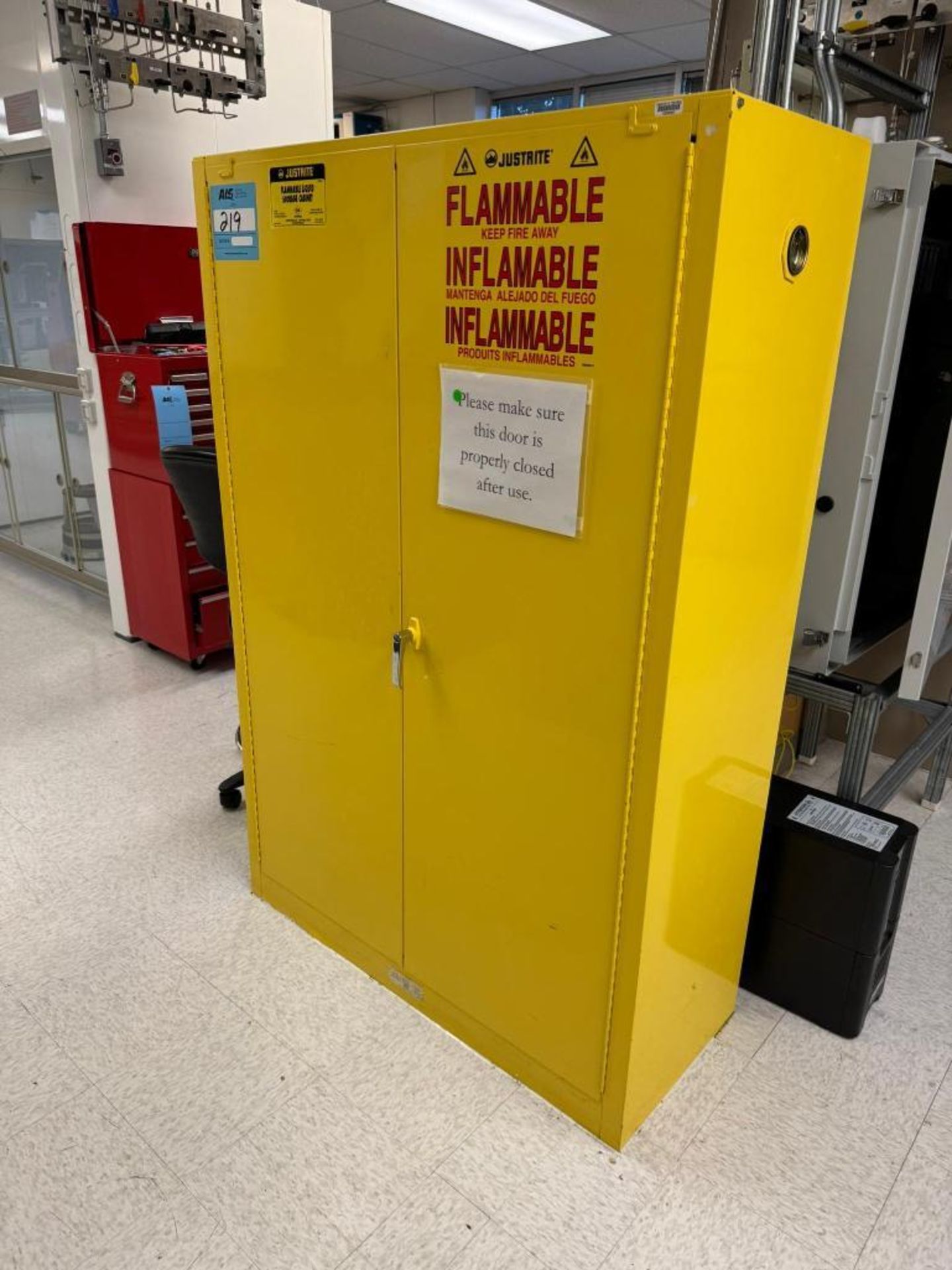 Justrite 45 Gallon Flammable Liquid Storage Cabinet, Model # 25452 ...