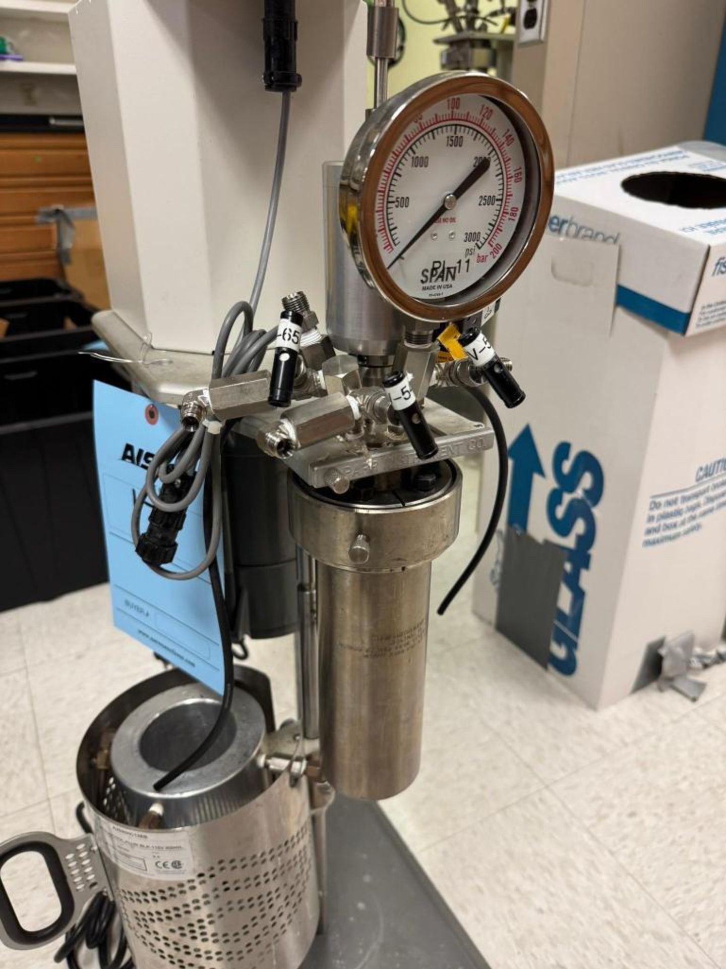 Parr Instruments Series 4568 Mini Bench Top Reactor, Serial# 4560-1211 ...