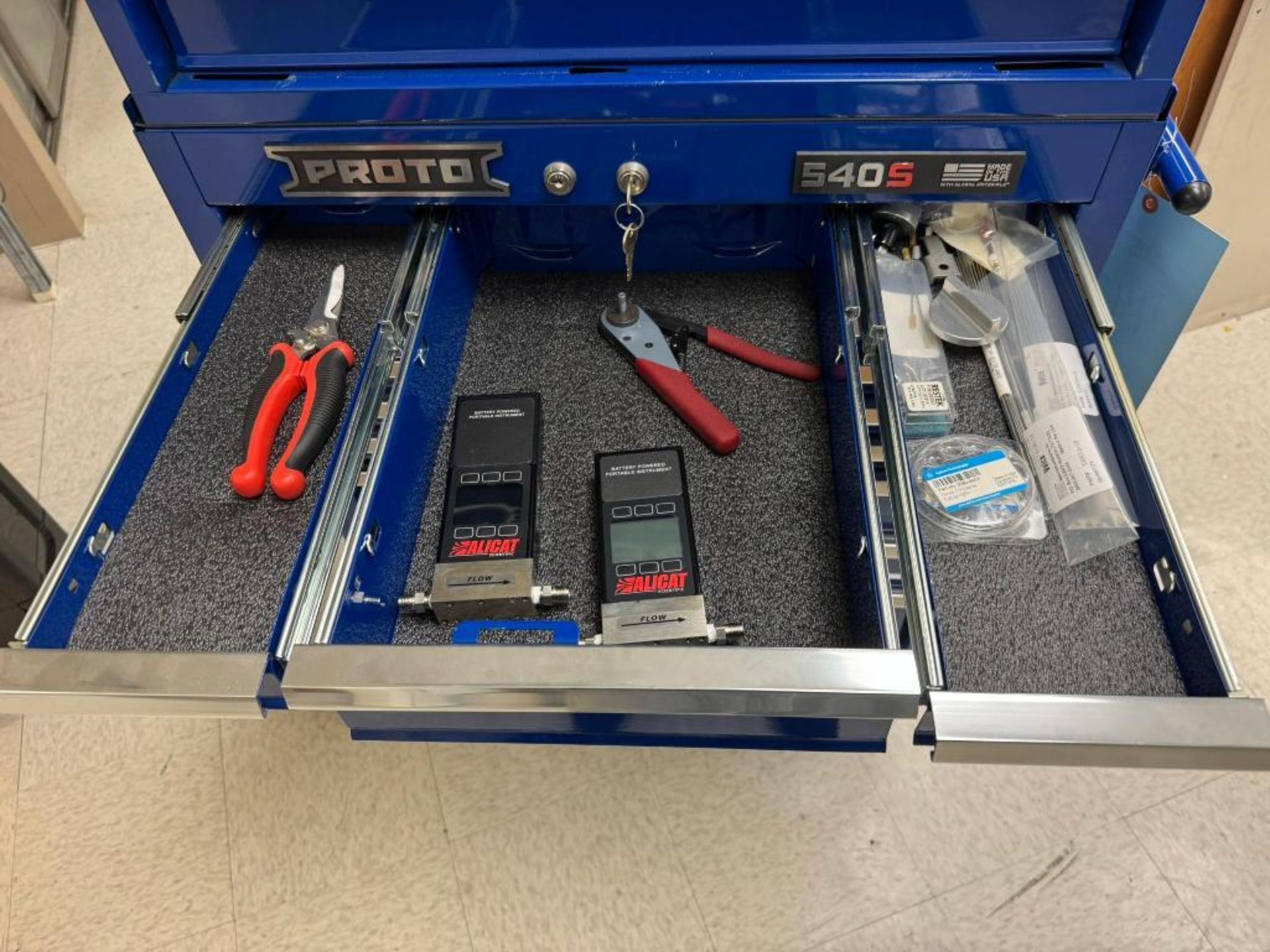 Lot consisting of: (1) Proto Top Tool Chest, Model # J542719-10BL-D. (1 ...