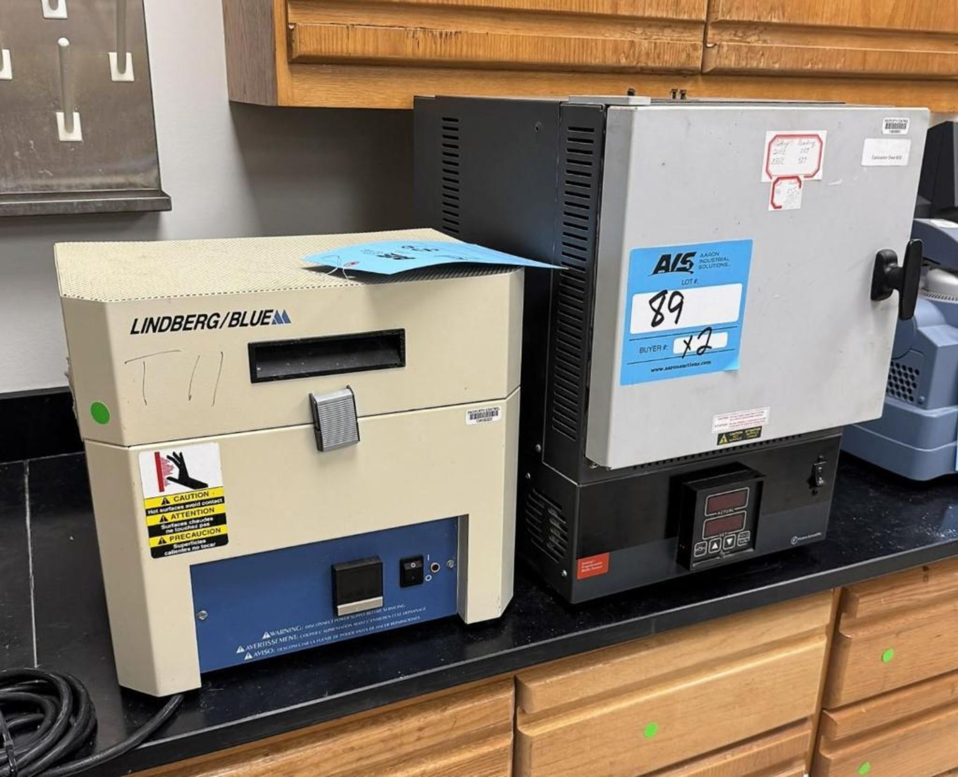 Lot Of (2) Furnaces. With (1) Lindberg Blue M Tube Furnace, Model ...