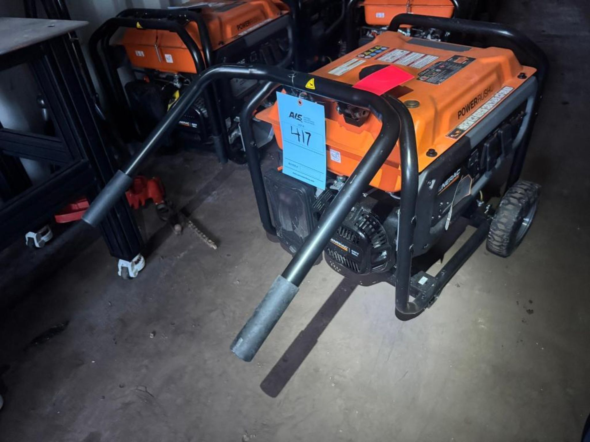Generac Power Rush GP6500 Portable Generator, Model# G0076802, Serial ...