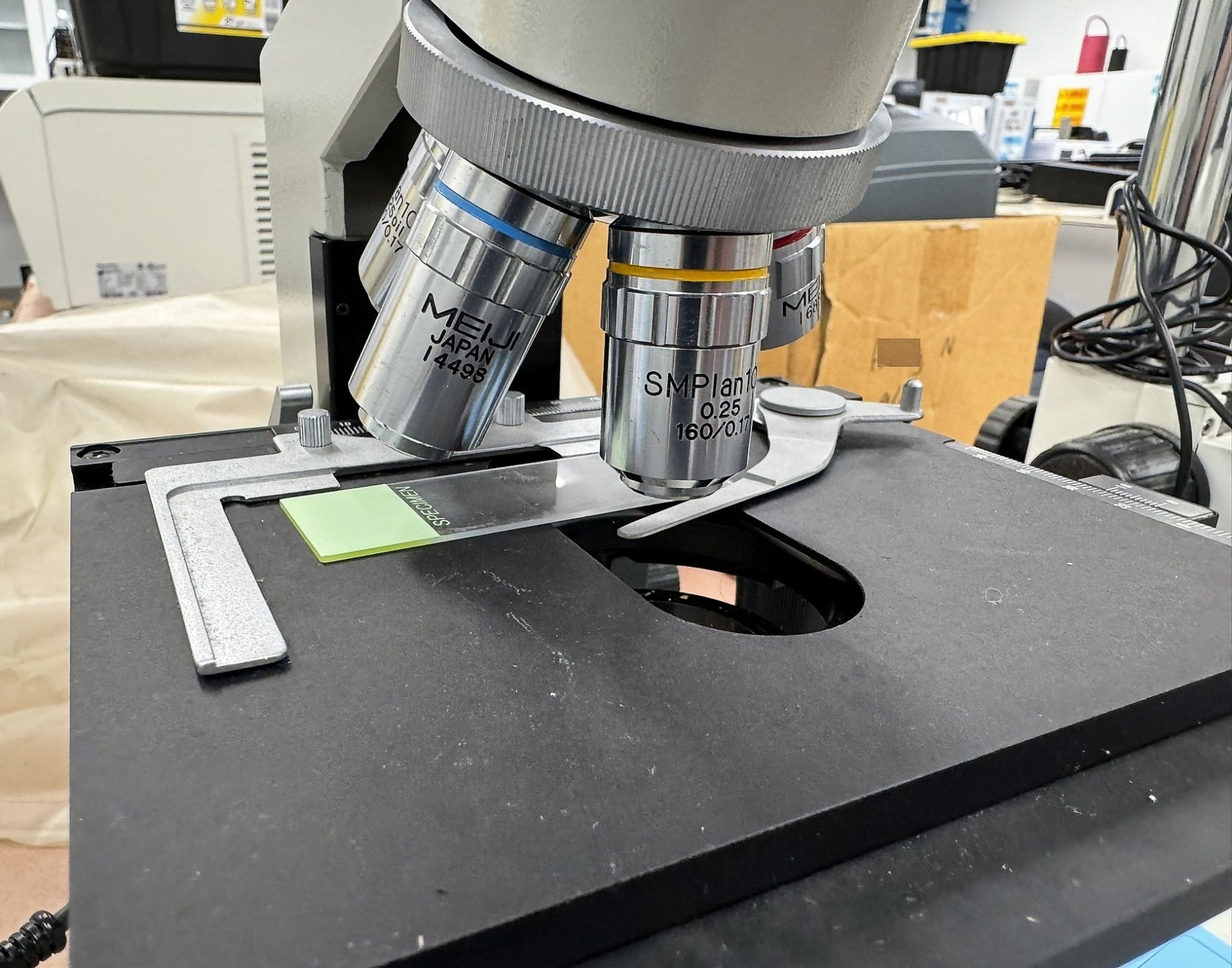 Lot Of (2) Microscopes. With (1) Meiji Techno ML5000, (1) Amscope ...