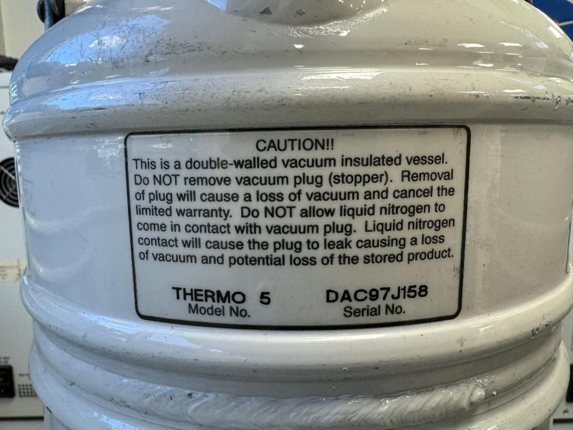 Lot Of (5) Liquid Nitrogen Dewars. With (1) Worthington 25LDB With ...