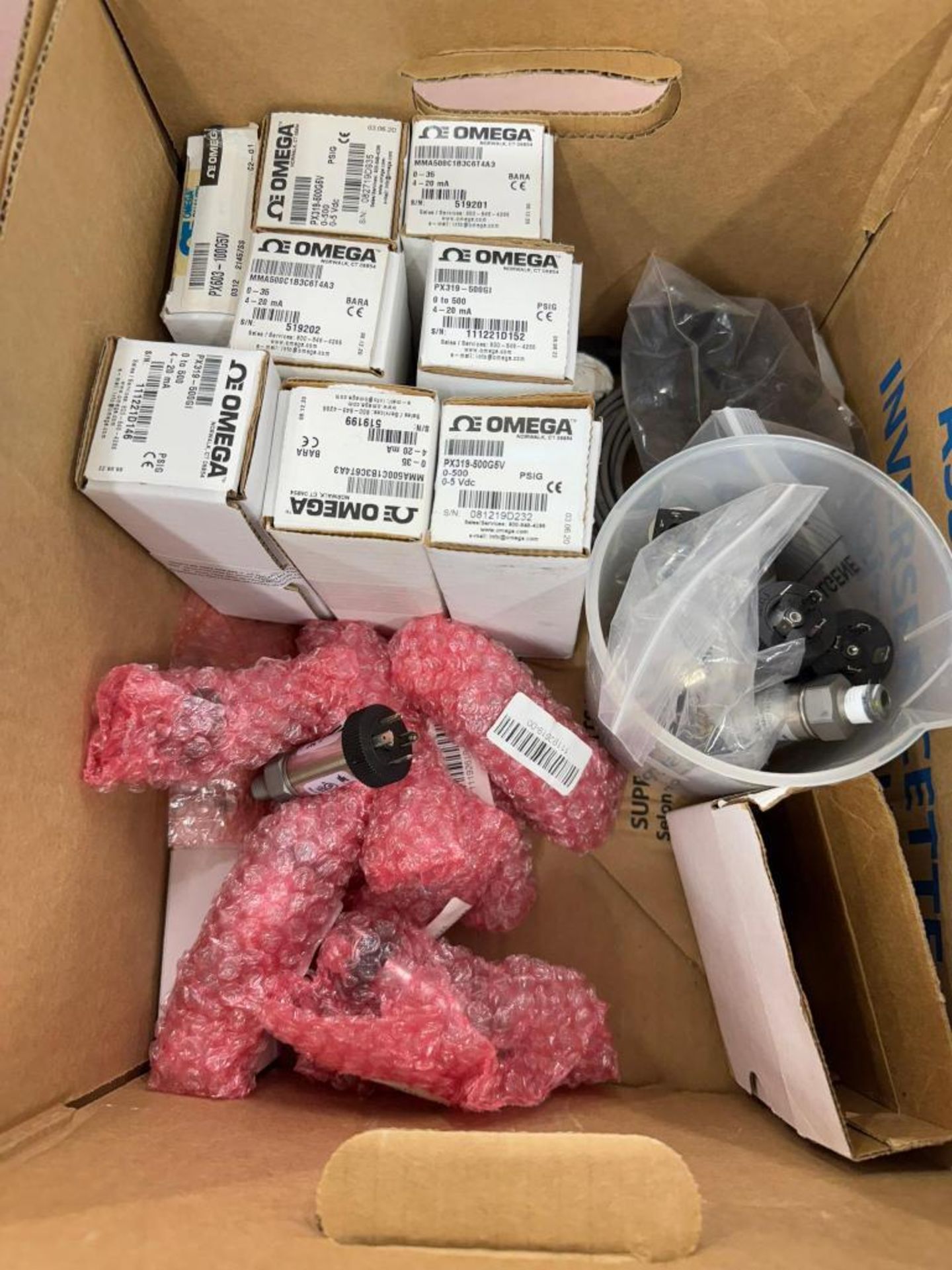 Lot of: Assorted OMEGA Hardware and Parts, Assorted Carver Evacuable ...