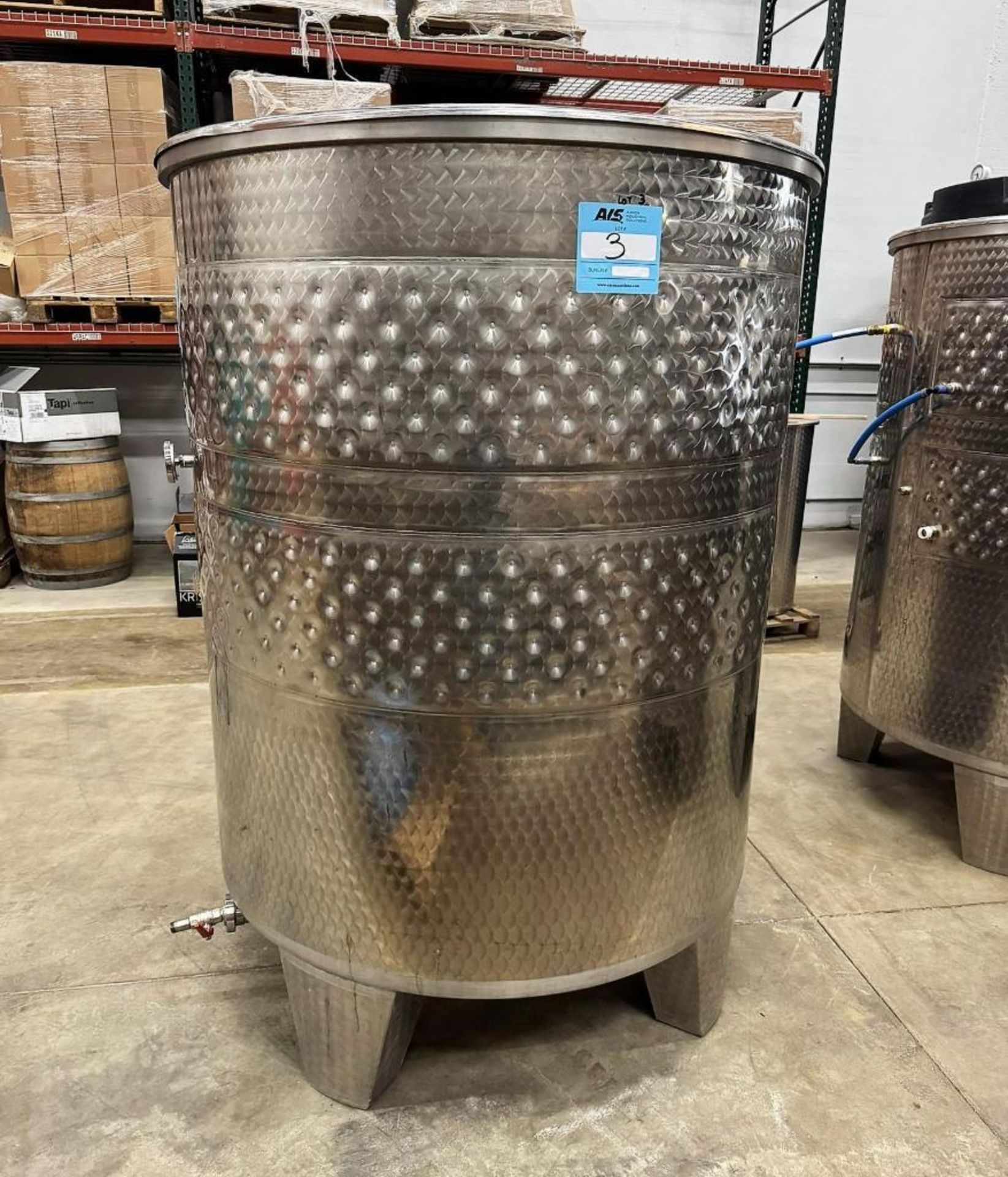 Zottel 2000 Liter Stainless Steel Jacketed Alcohol Tank. Approximate ...