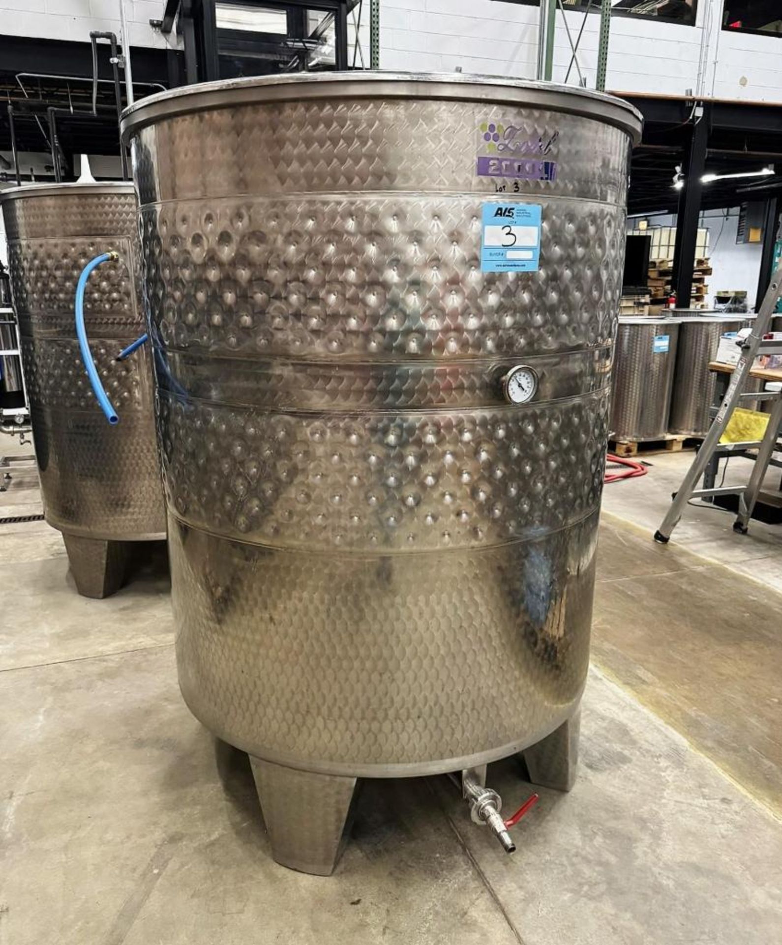 Zottel 2000 Liter Stainless Steel Jacketed Alcohol Tank. Approximate ...